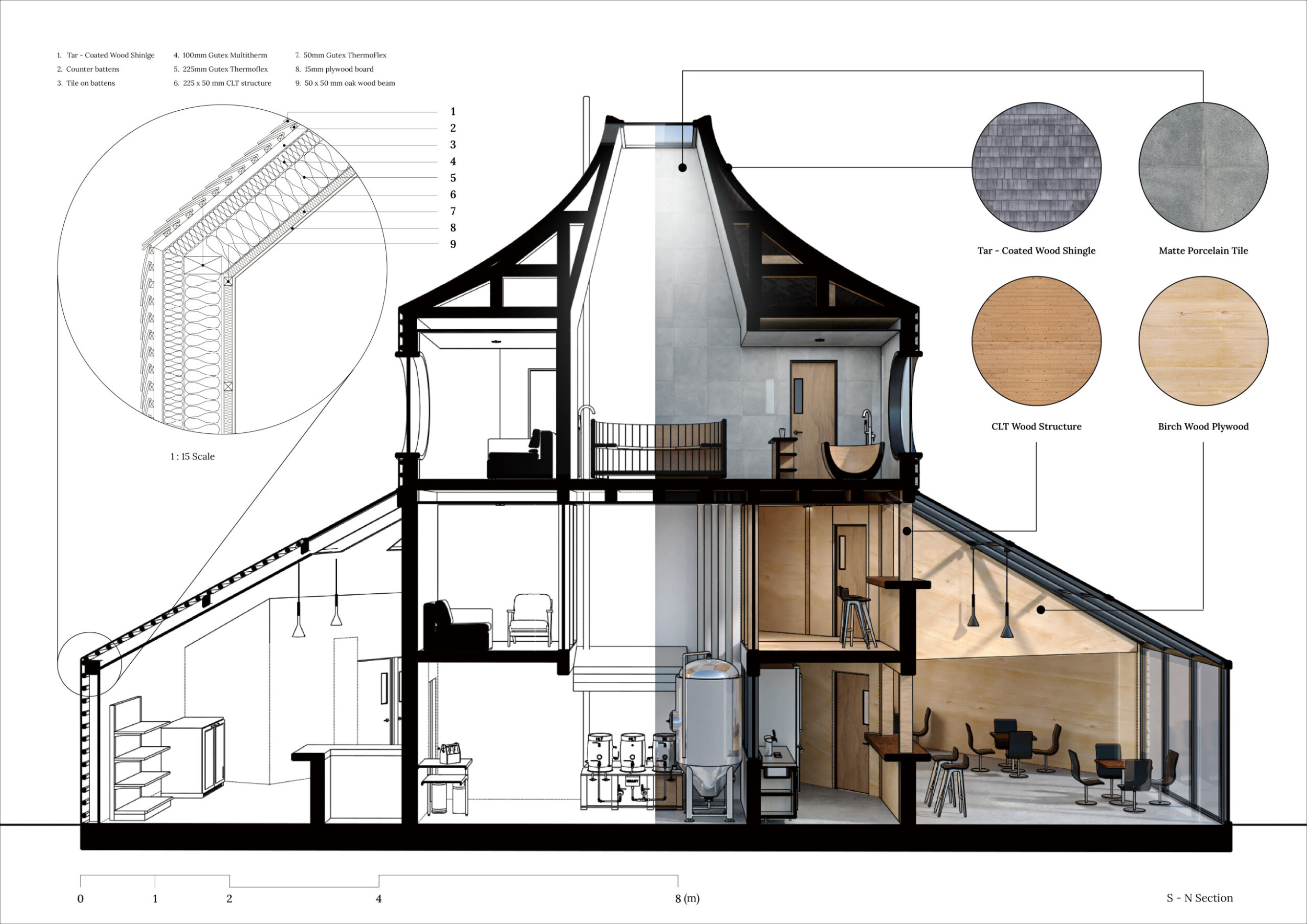 Architecture project // Octagonal Sanctuary Crafted with Cross ...