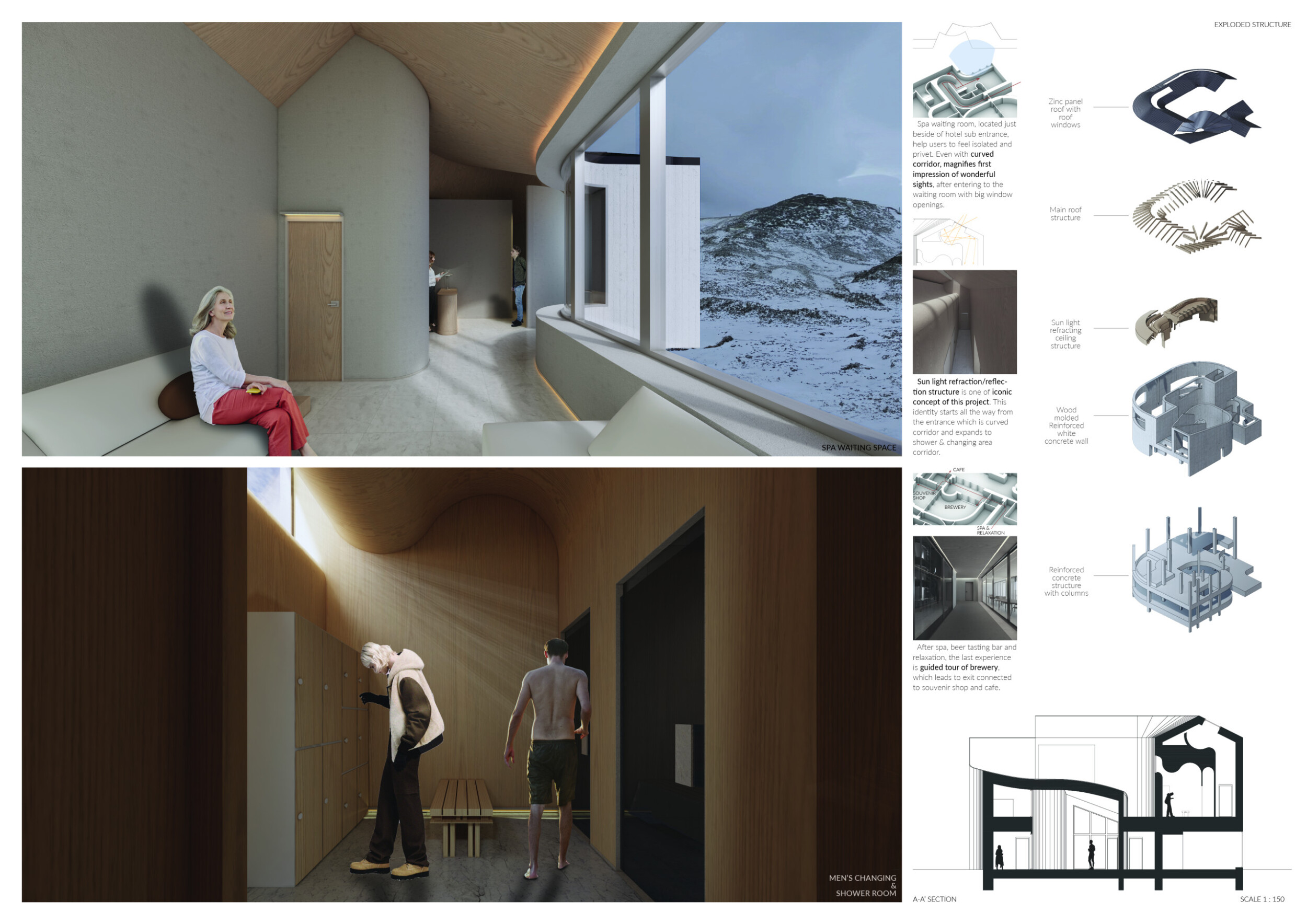 Architecture project // Curvilinear Concrete Retreat with Natural Light ...