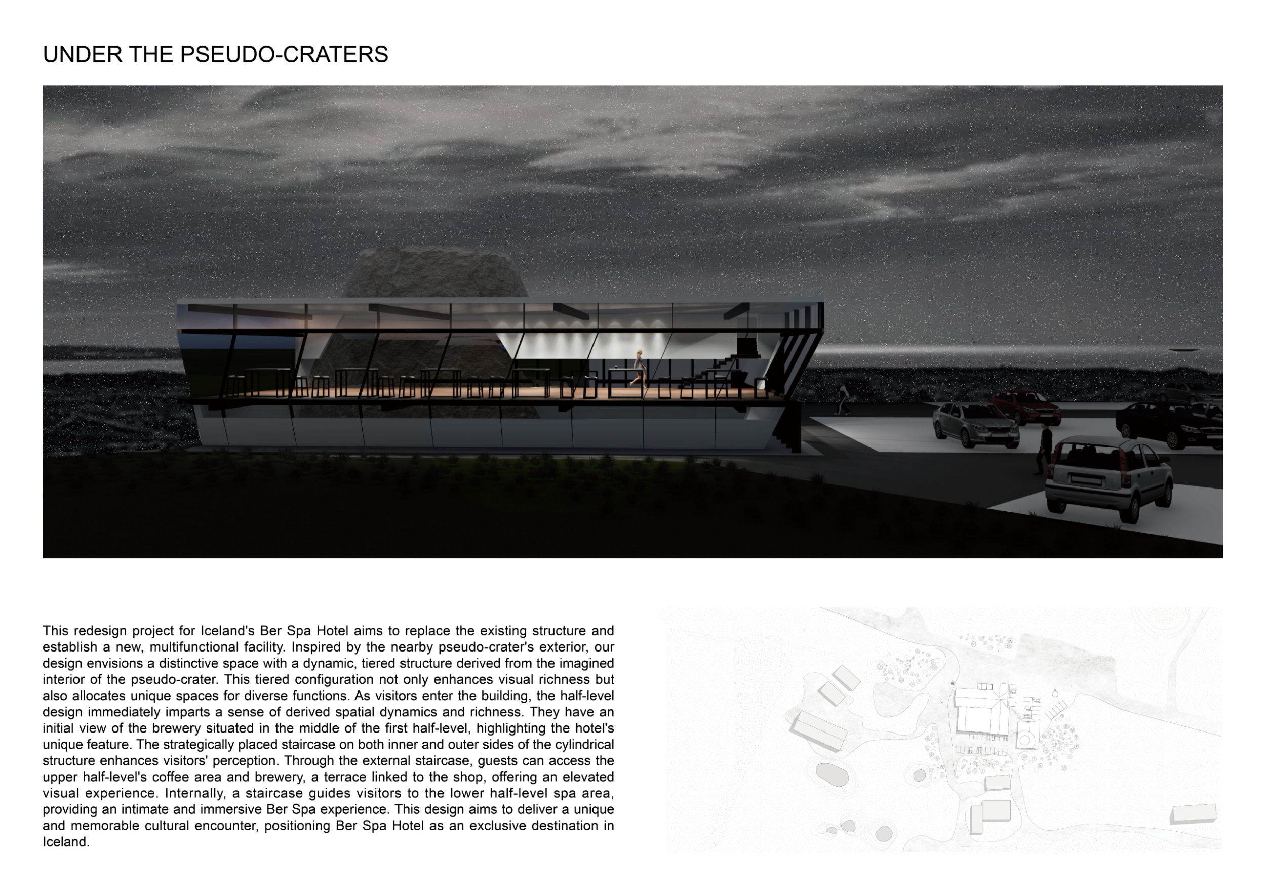 Architecture project // Brewery Overlooking Pseudo-Craters Featuring ...