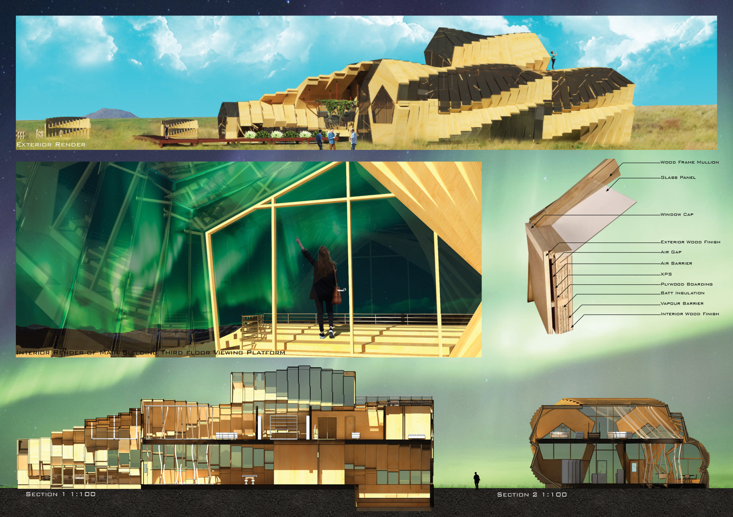 Architecture project // Hexagonal Basalt-Inspired Design Showcasing ...