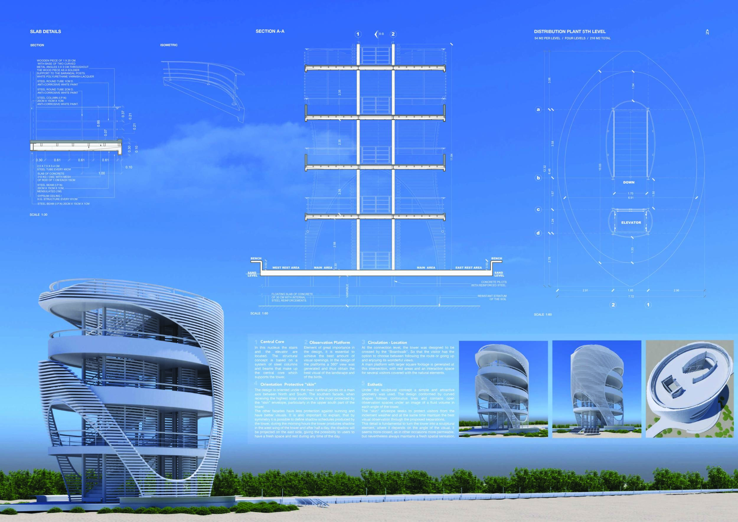 Architecture project // Curvilinear Observation Structure Featuring ...