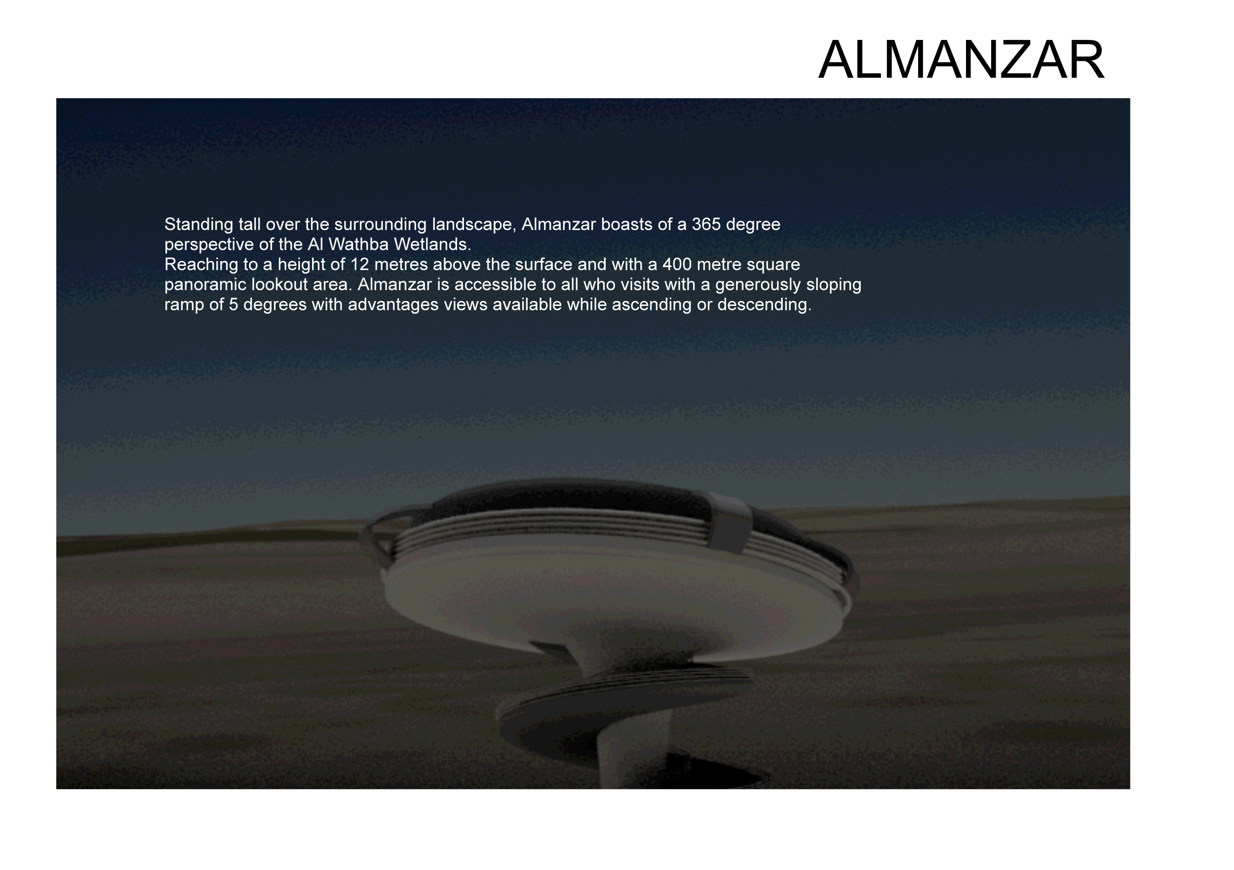 Architecture project // Panoramic Lookout of Steel and Aluminum ...