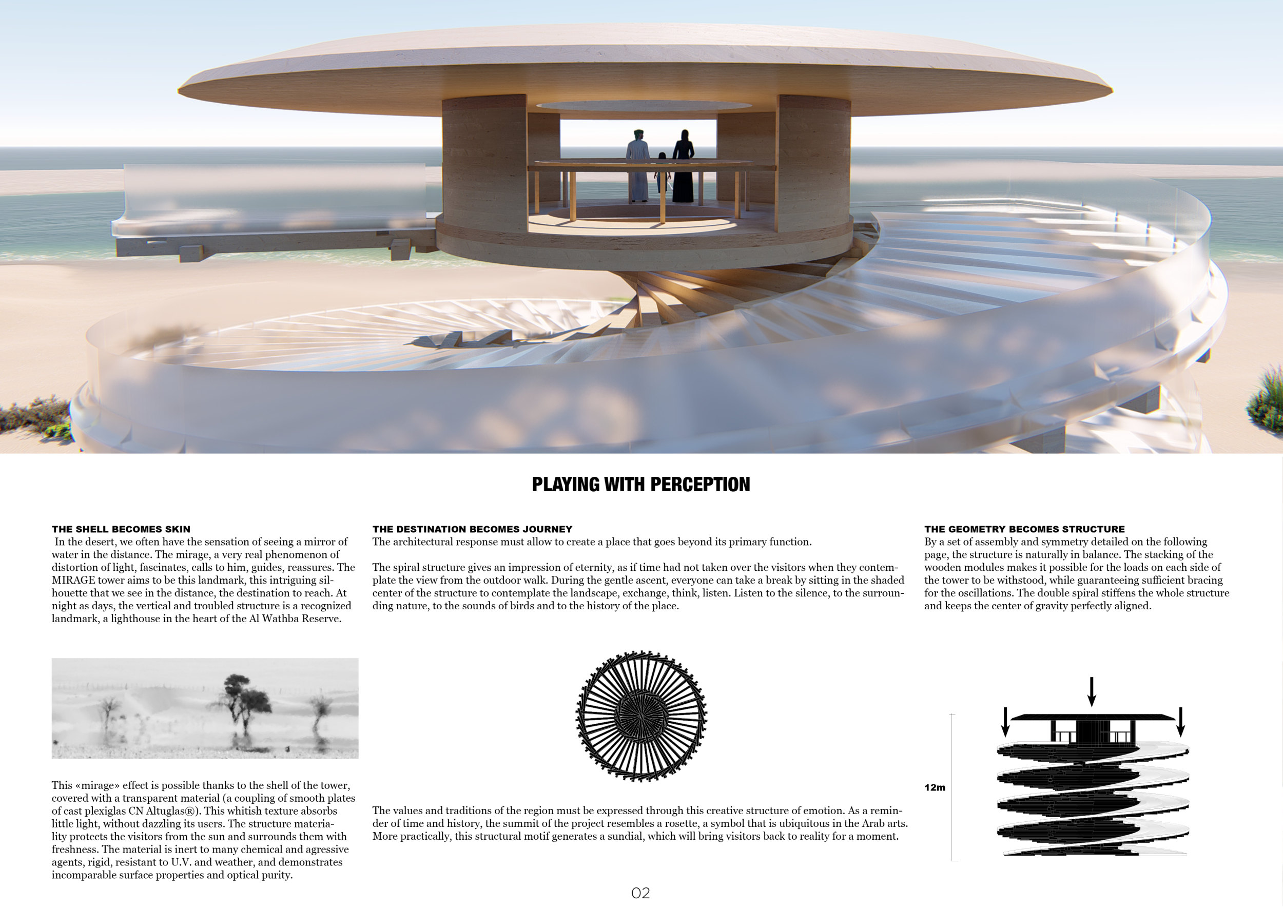 Architecture project // Wooden Spiral Observation Structure with ...