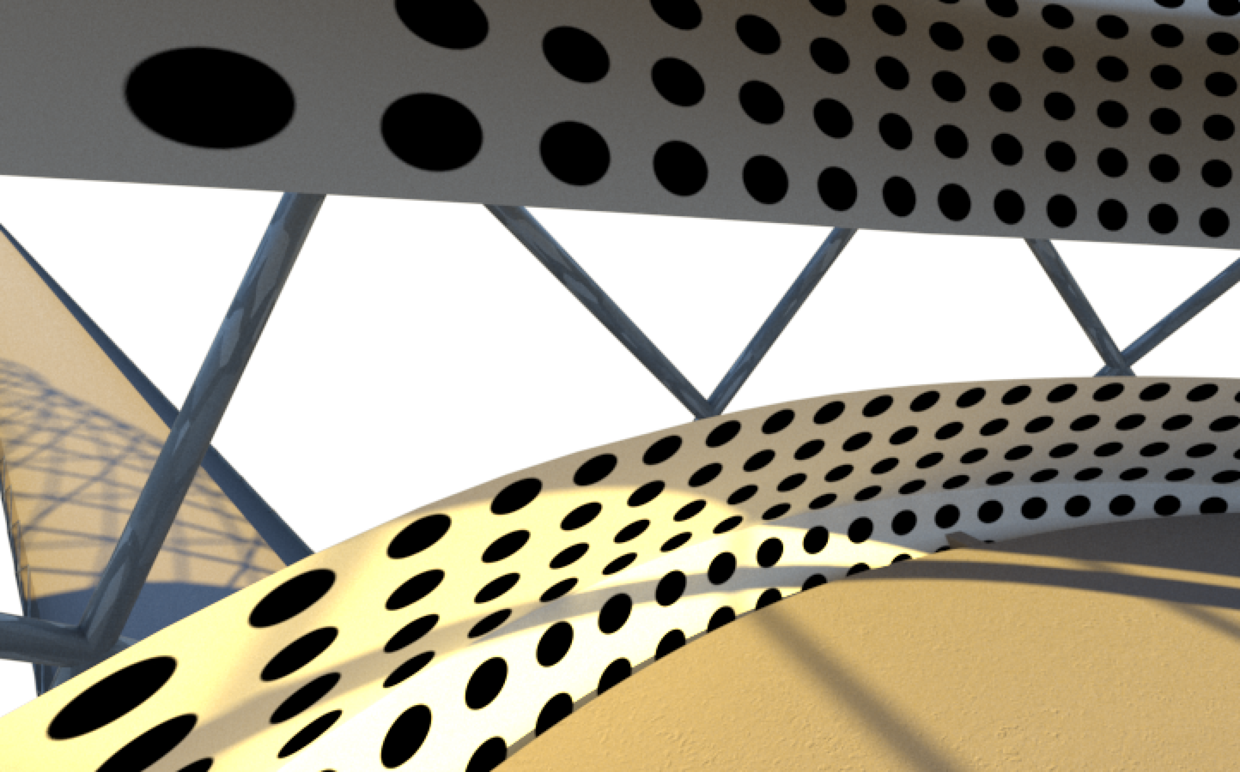 Architecture project // Lattice Framework Complemented by Transparent ...