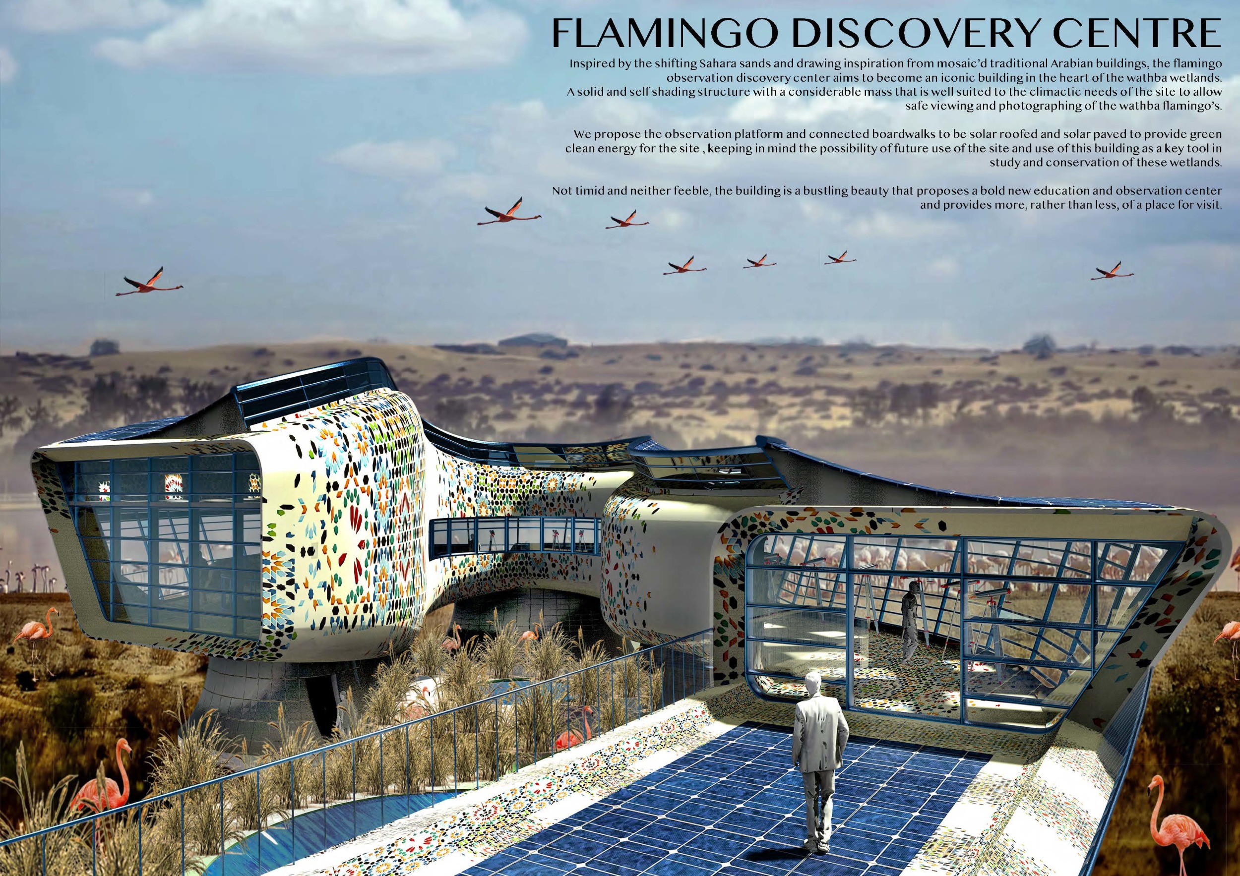 Architecture project // Terrazzo-Clad Observation Deck with Solar ...