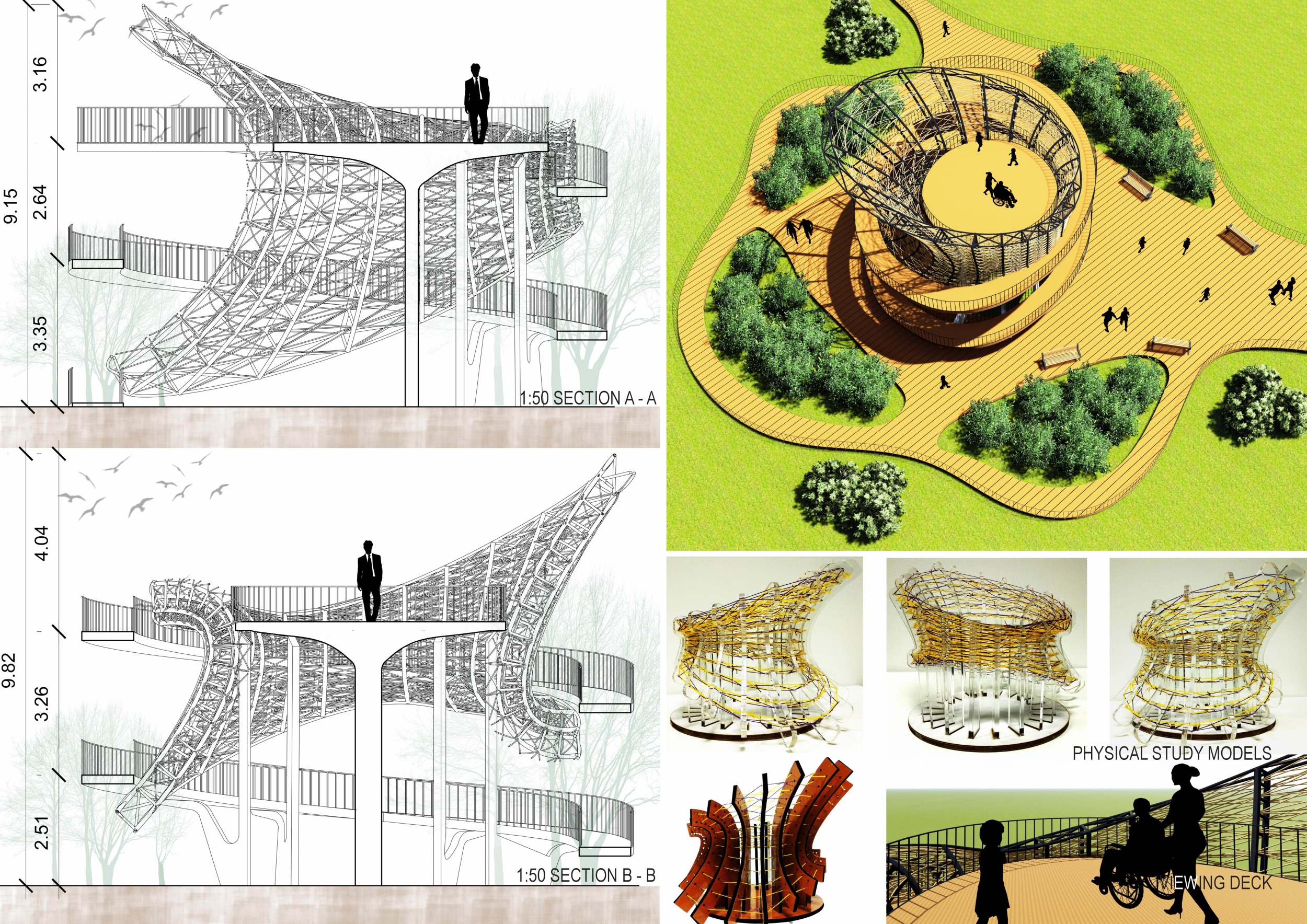 Architecture project // Rope-Weaved Structure Overlooking Wetlands with ...