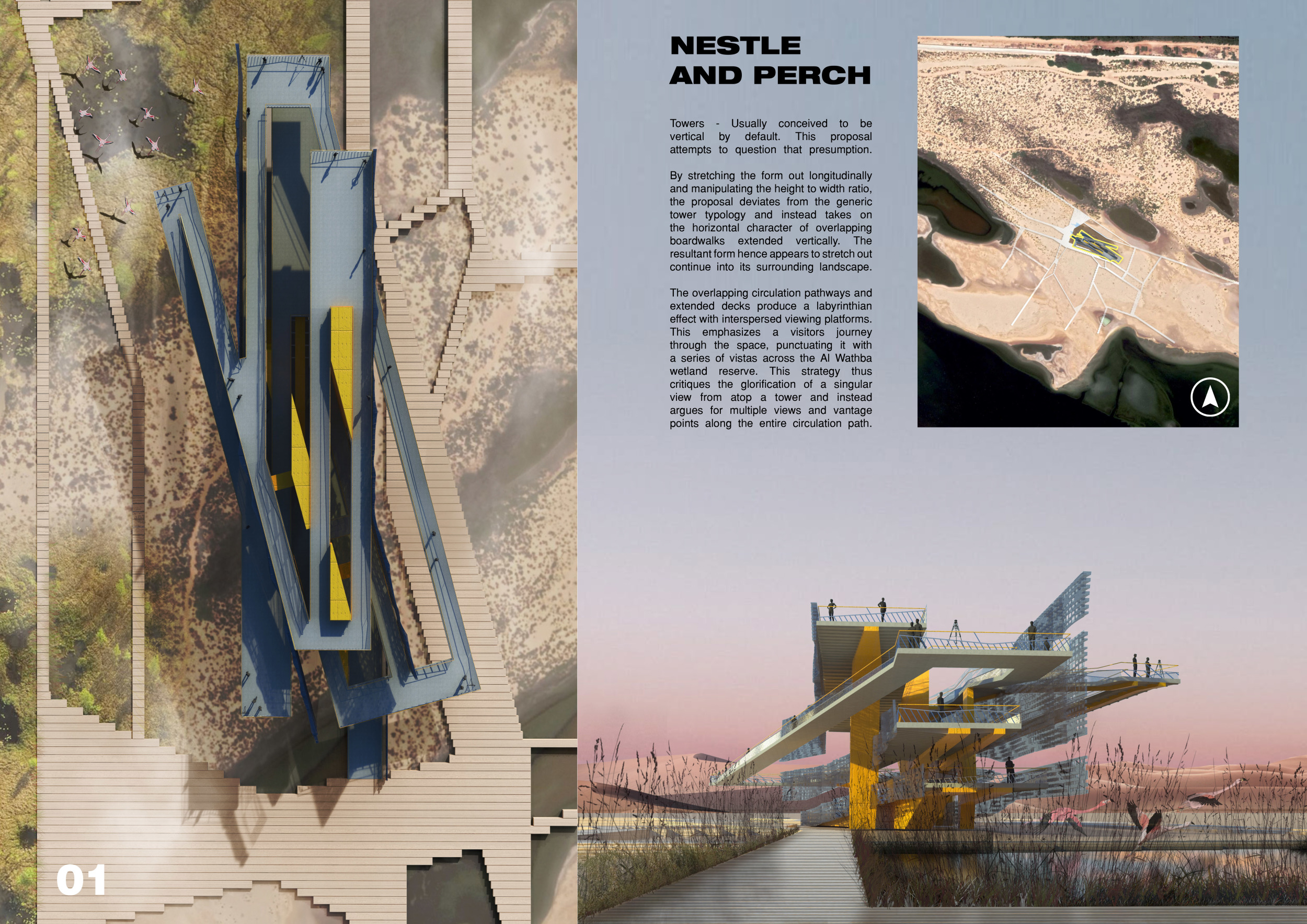 Architecture project // Overlapping Metal Screen and Precast Concrete ...