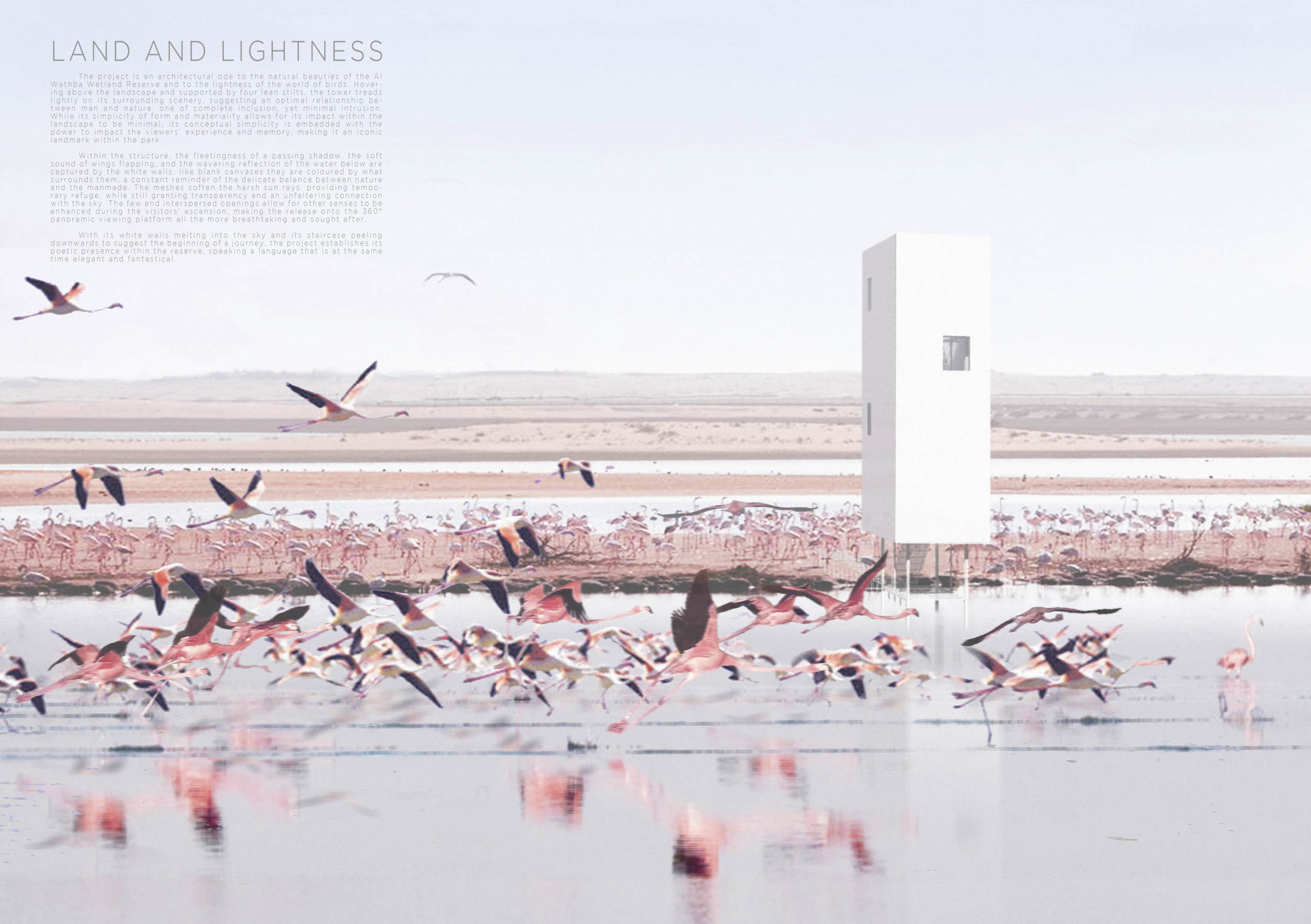 Architecture project // Elevated Observation Platform with Reflective ...