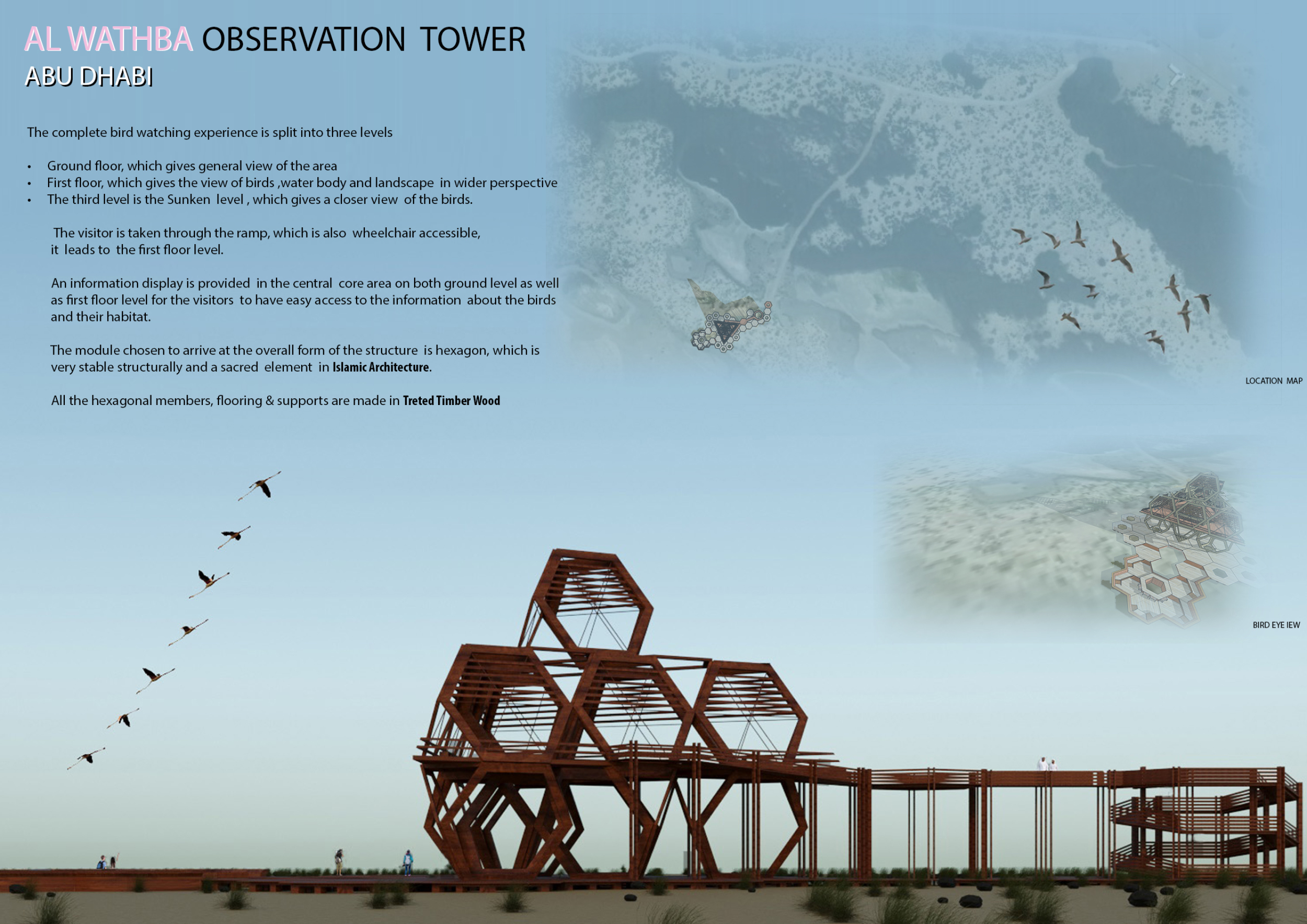 Architecture project // Hexagonal Timber Structure Enhancing ...