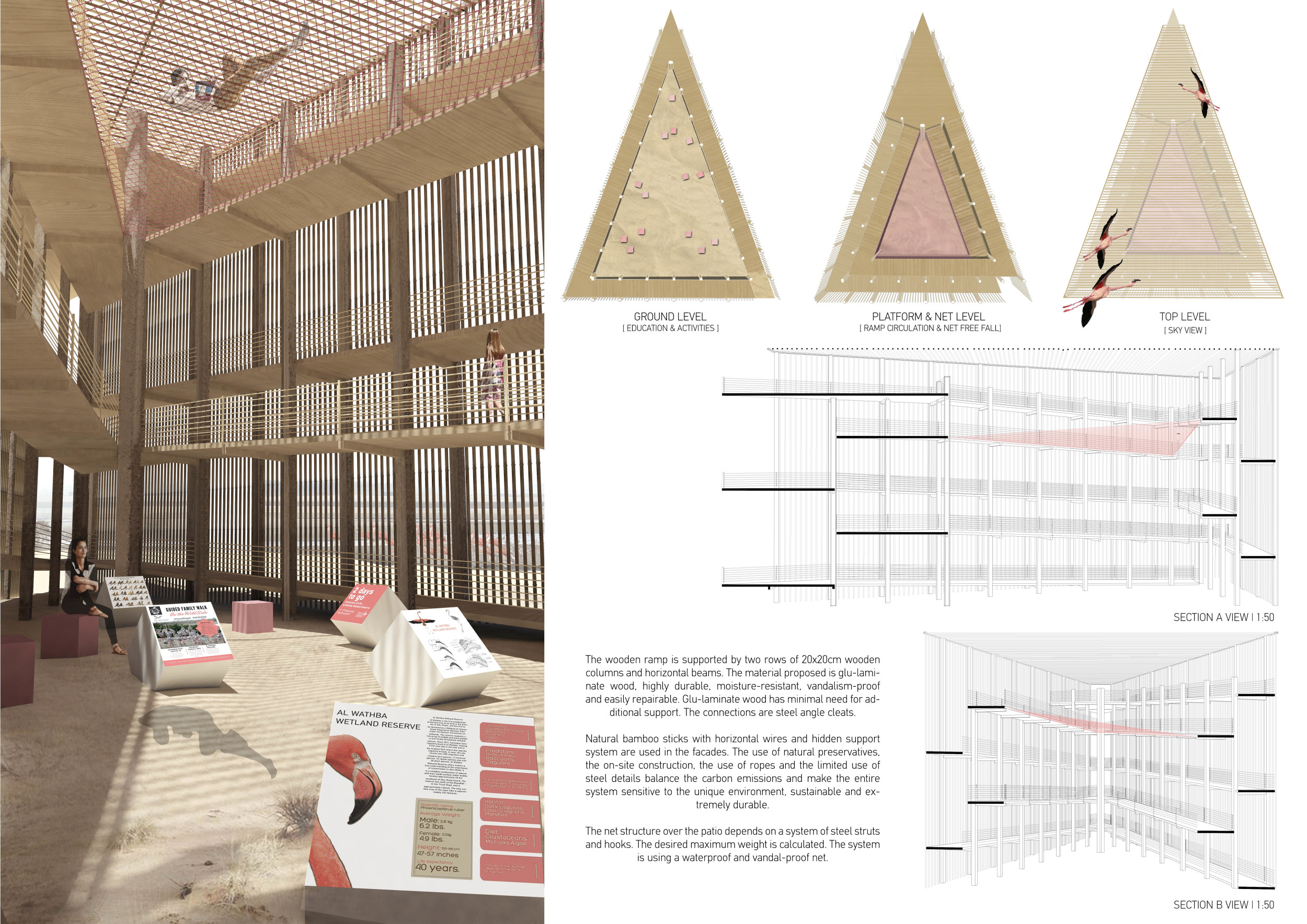 Architecture project // Bamboo-Faced Observation Platforms Overlooking ...