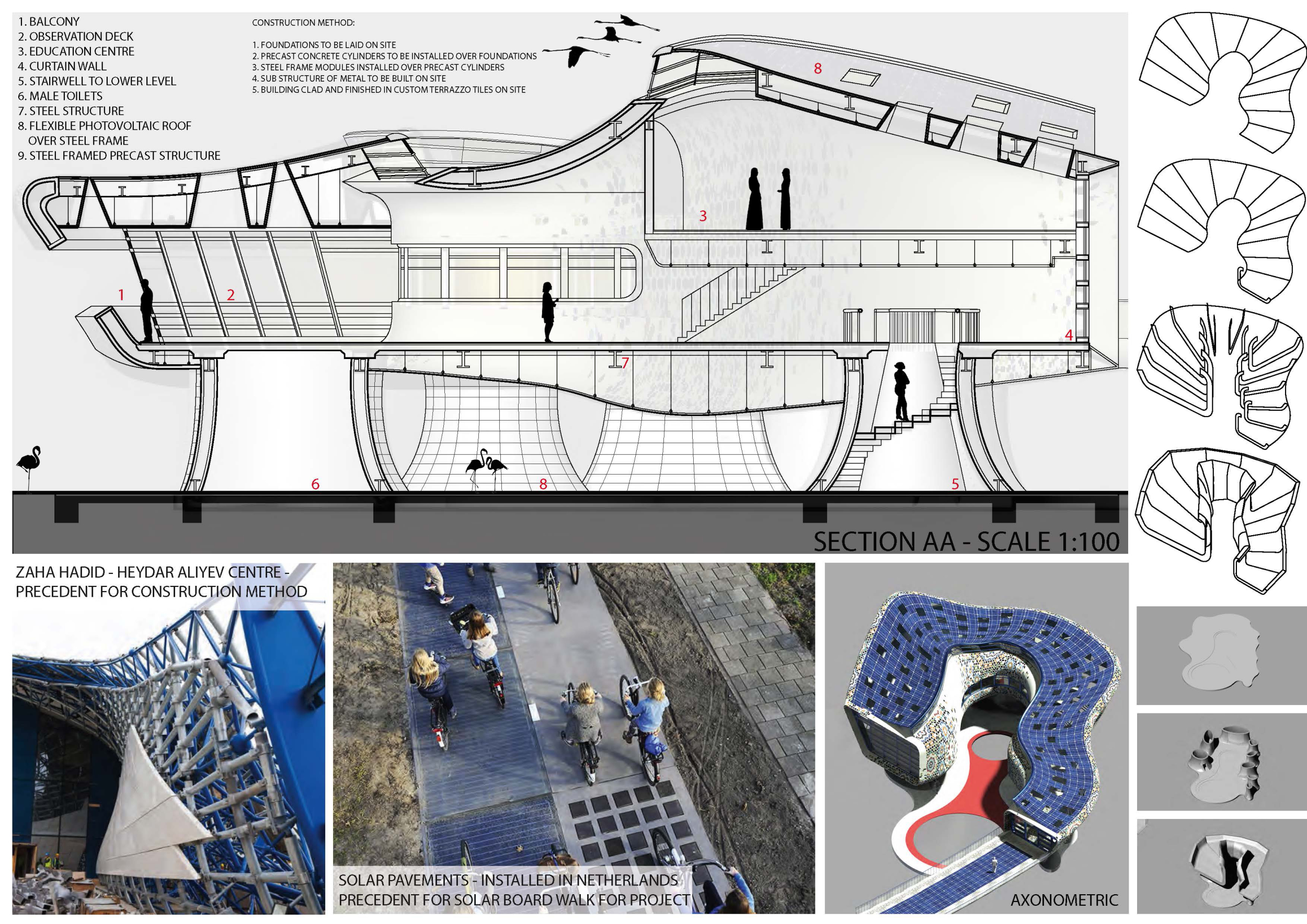 Architecture project // Terrazzo-Clad Observation Deck with Solar ...