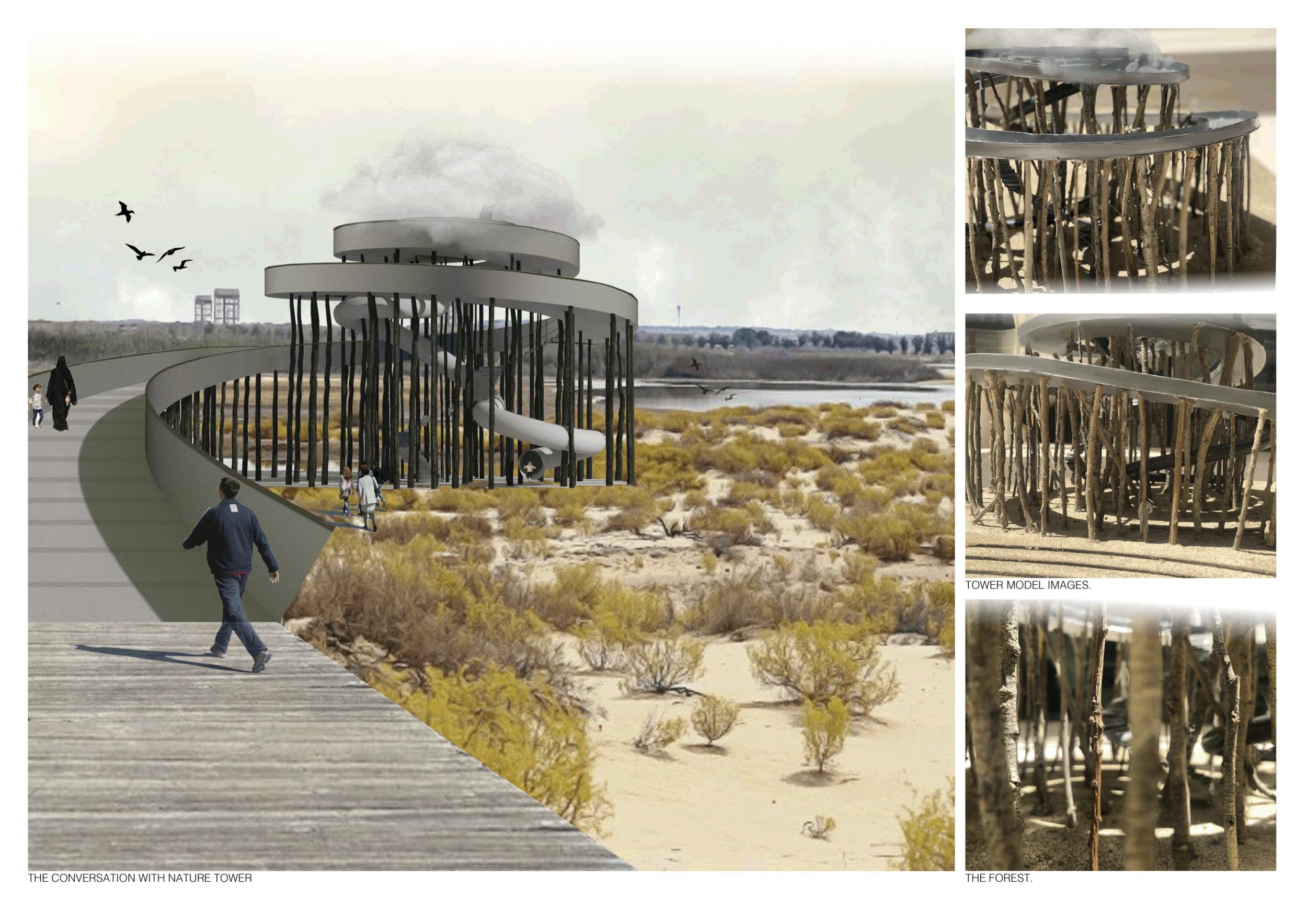 Architecture project // Tree Trunks Elevate Visitor Experience in ...