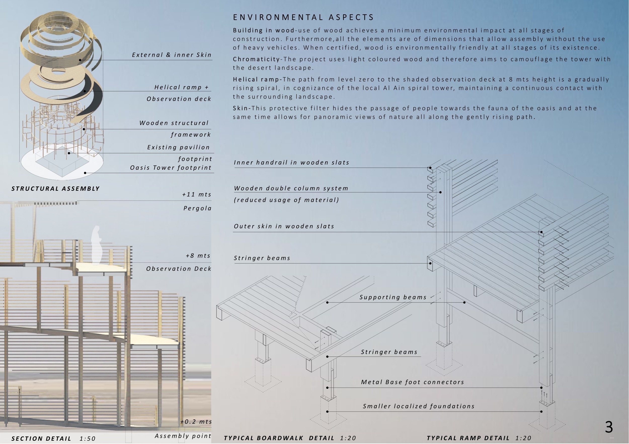 Architecture project // Light Brown Wood Structure Emphasizing Nature ...