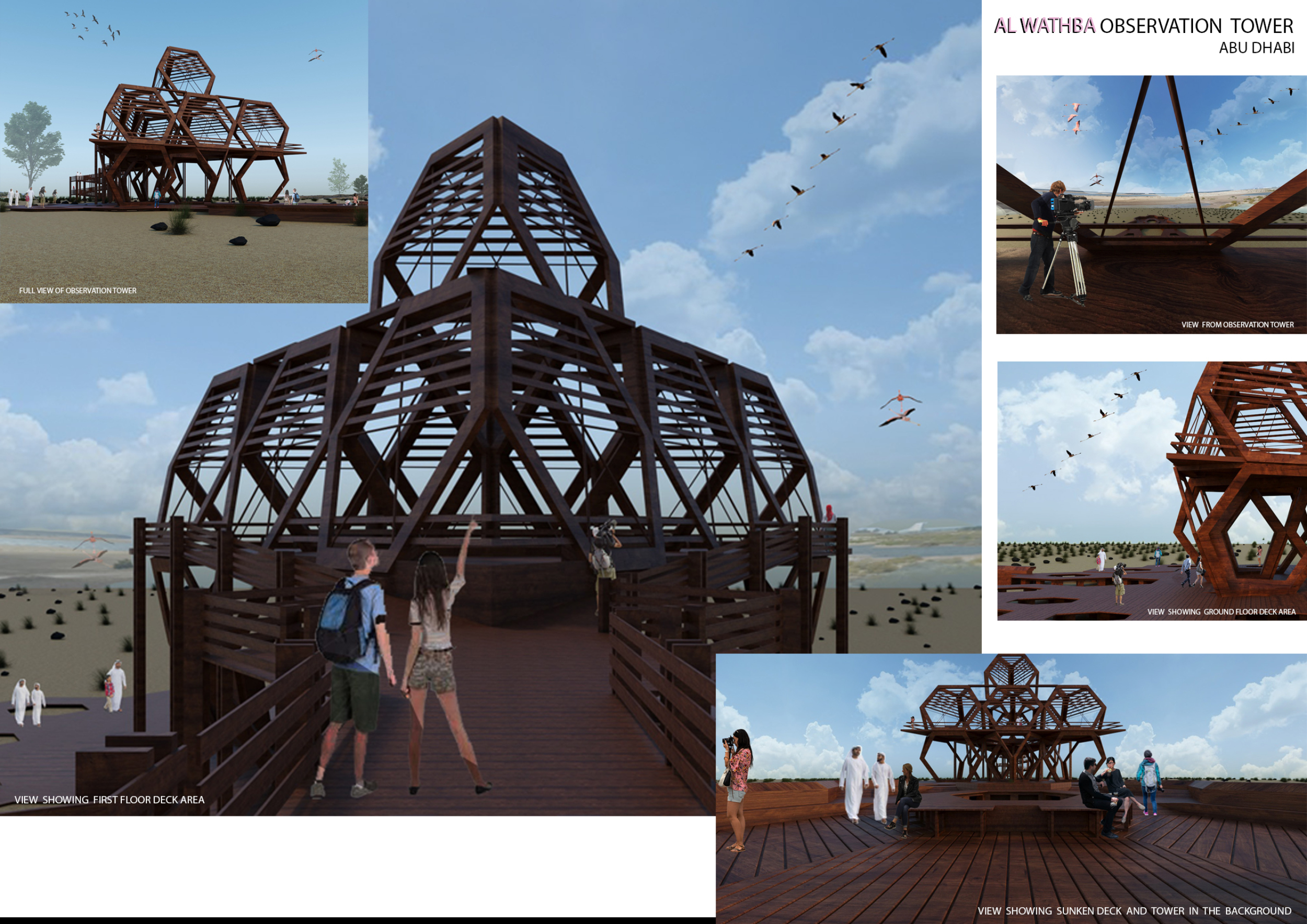 Architecture project // Hexagonal Timber Structure Enhancing ...