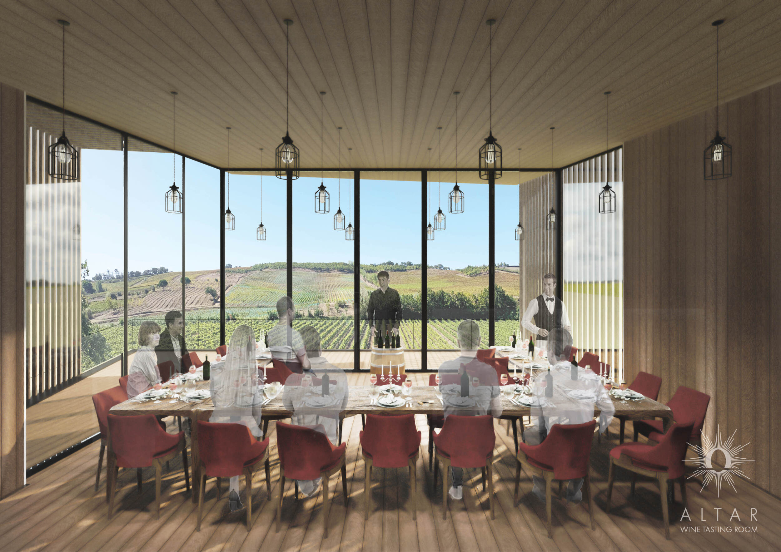 Architecture project // Timber-Made Sanctuary Framing Vineyard Views ...