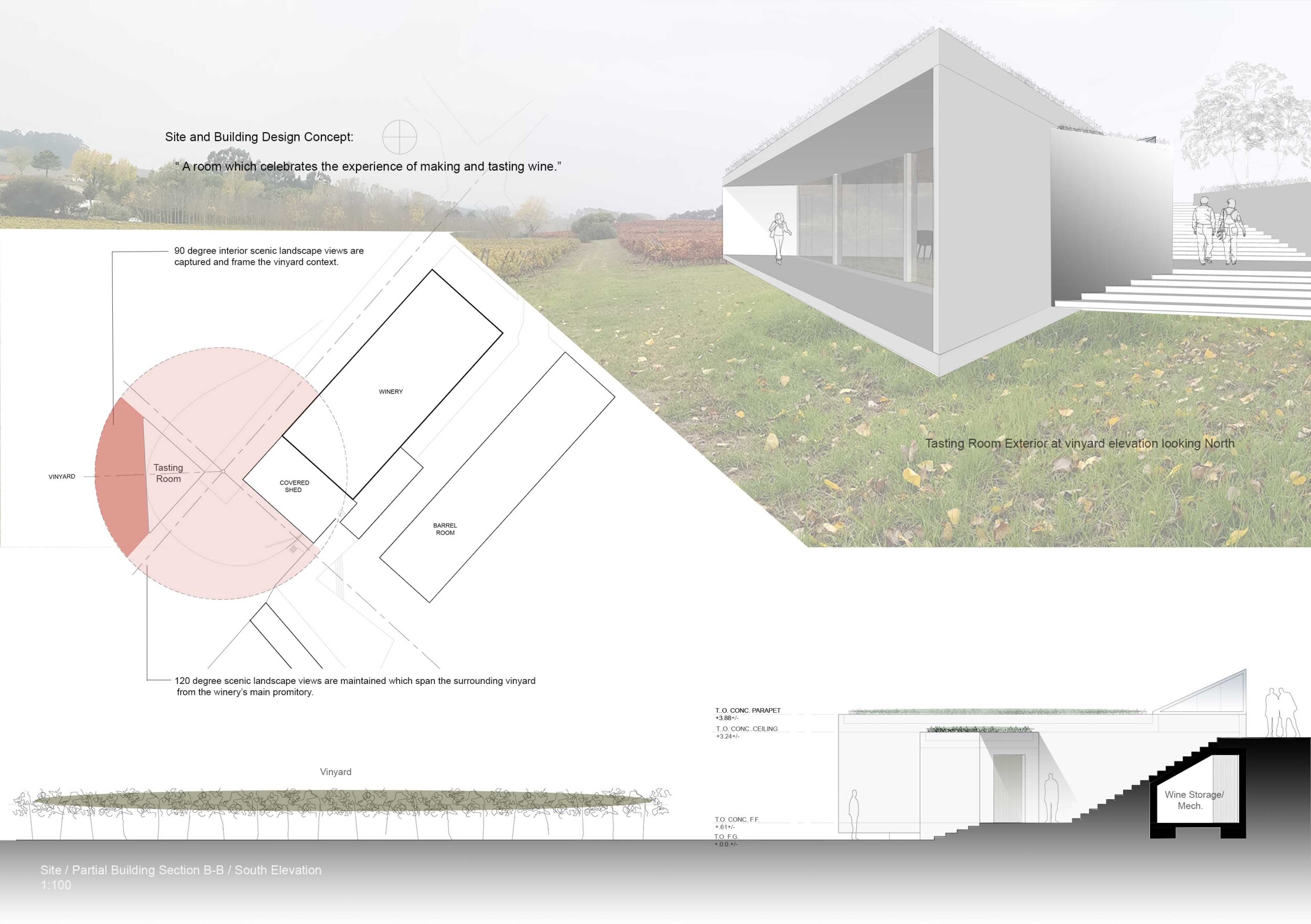 Architecture project // Fragmented Forms with Shot Concrete Emphasize ...