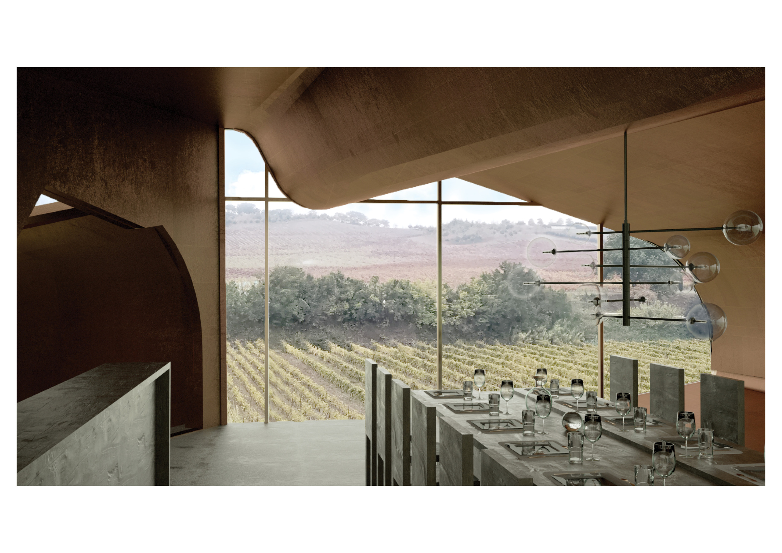 Architecture project // Elevated Pavilion Integrating Panoramic Views ...