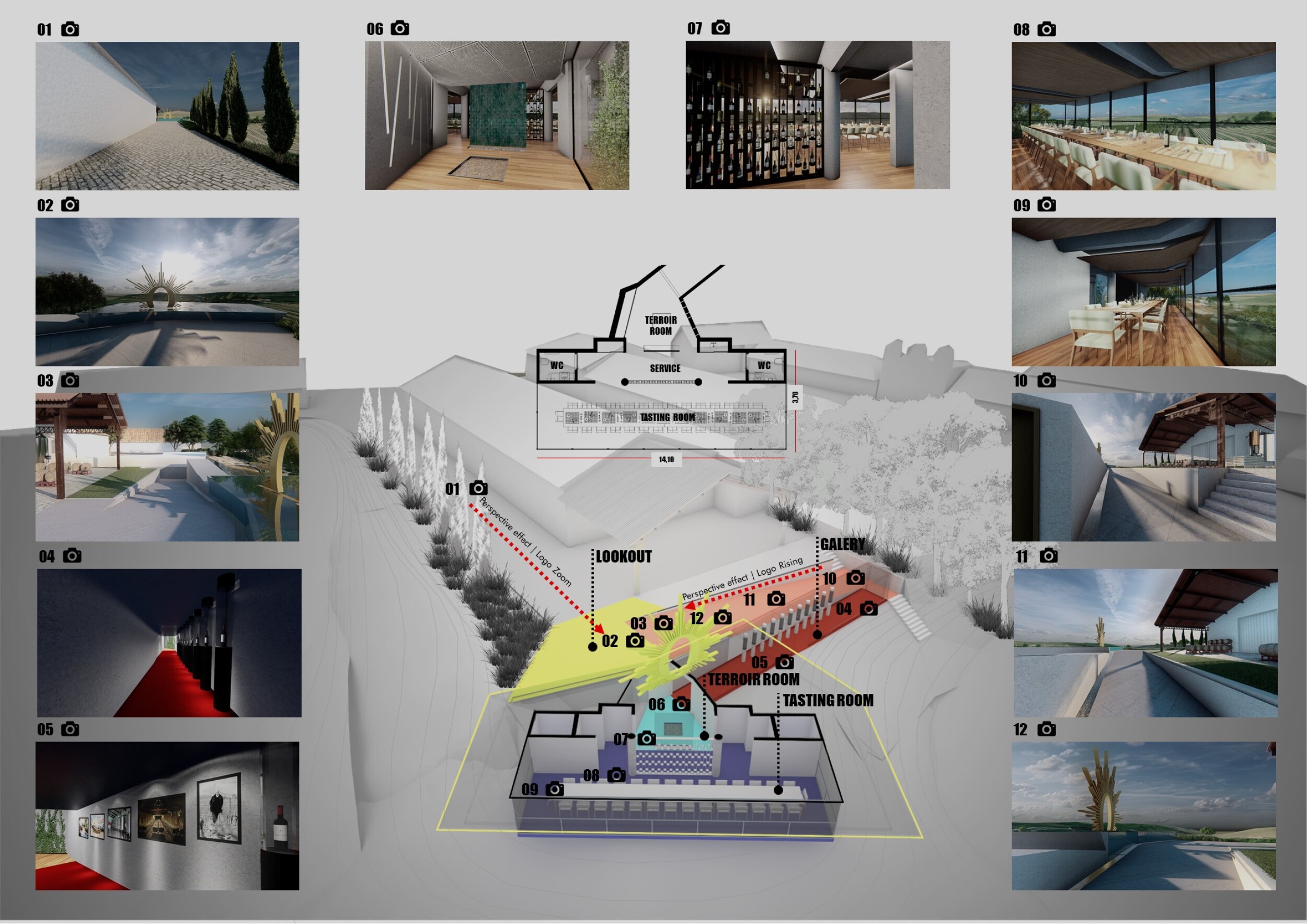Architecture project // Exploring Terroir Through Lookout Spaces and ...