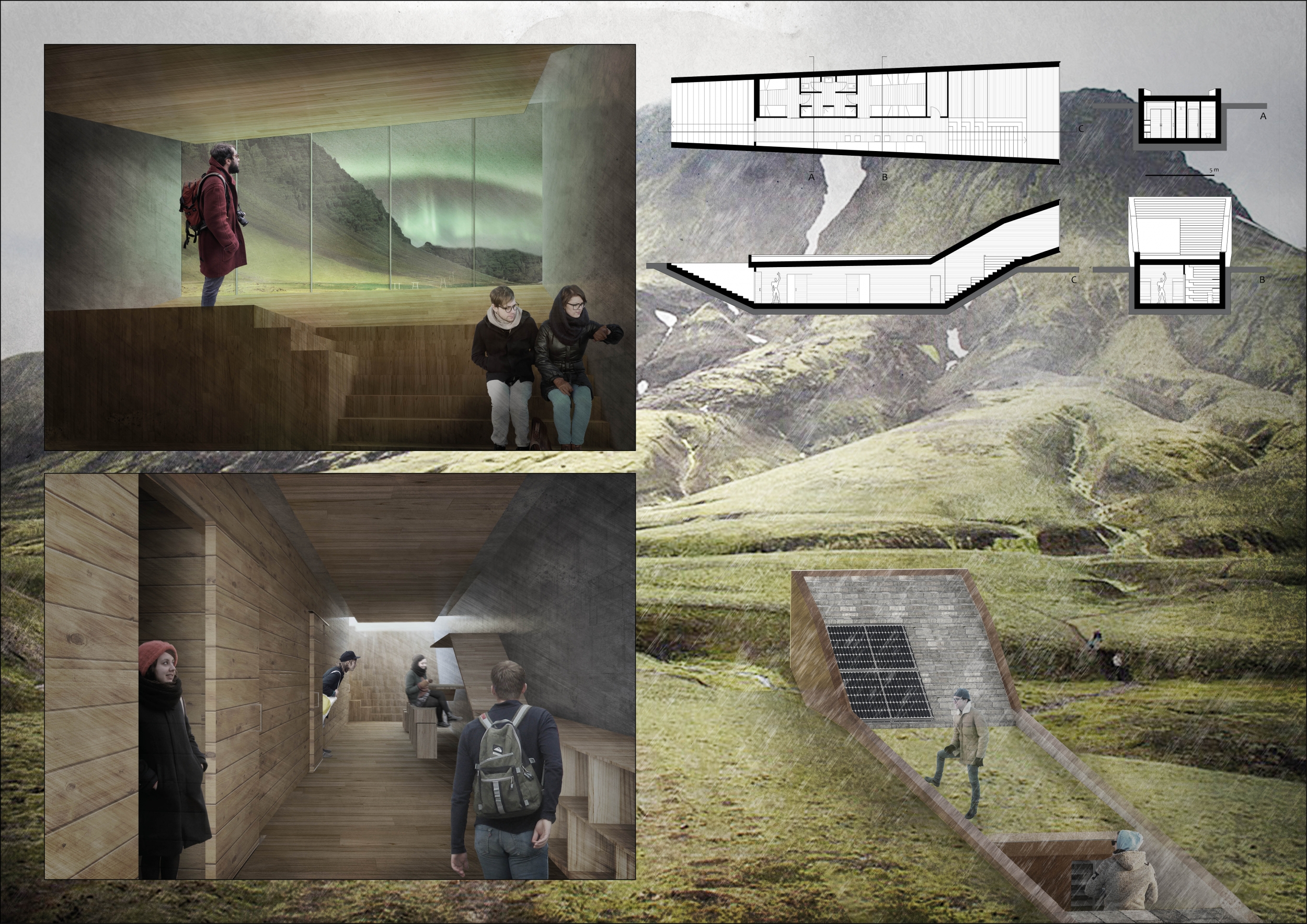 Architecture project // Subterranean Shelter Crafted with Thermal Mass ...