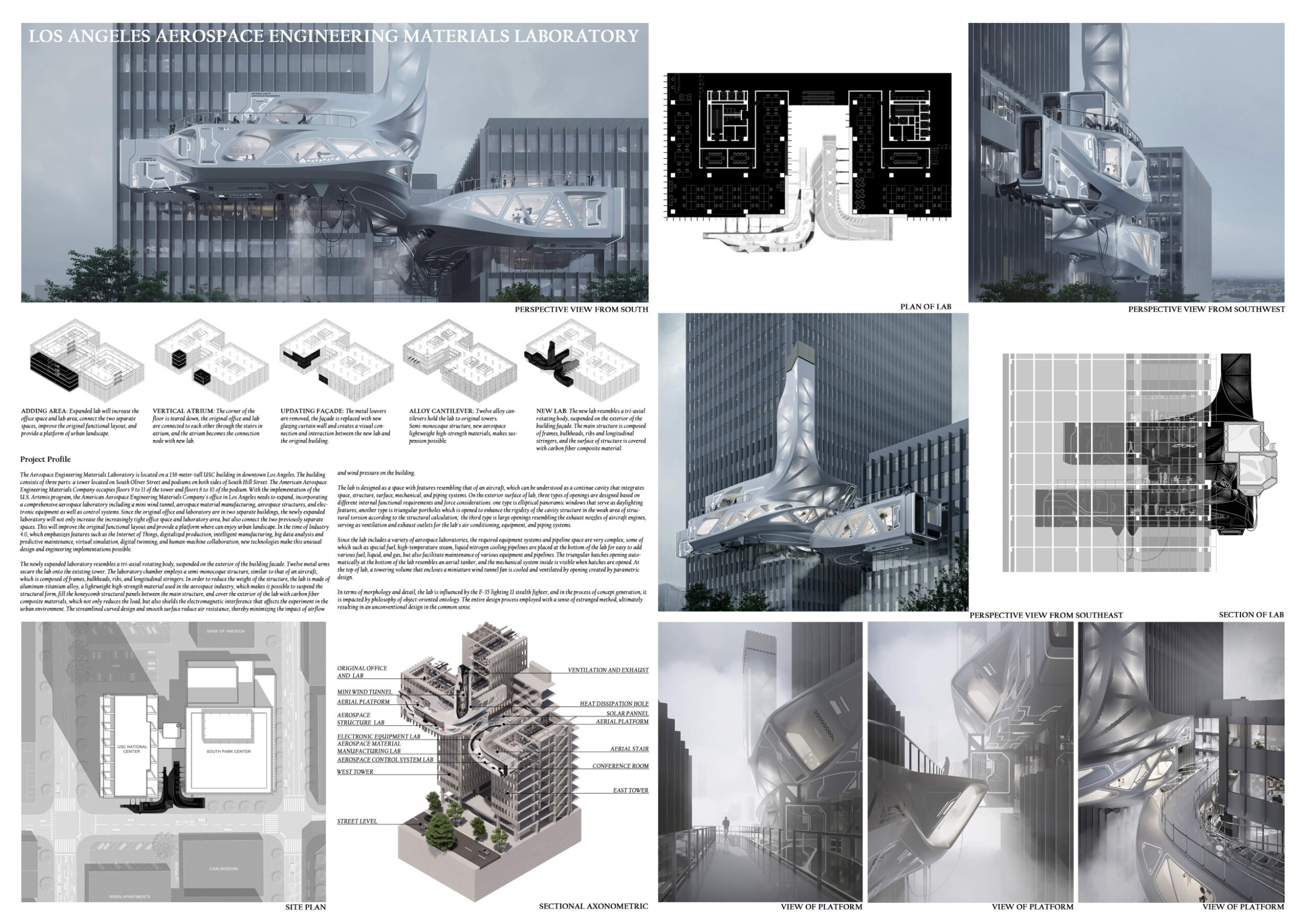 Architecture project // Dynamic Cantilevered Façade with High ...