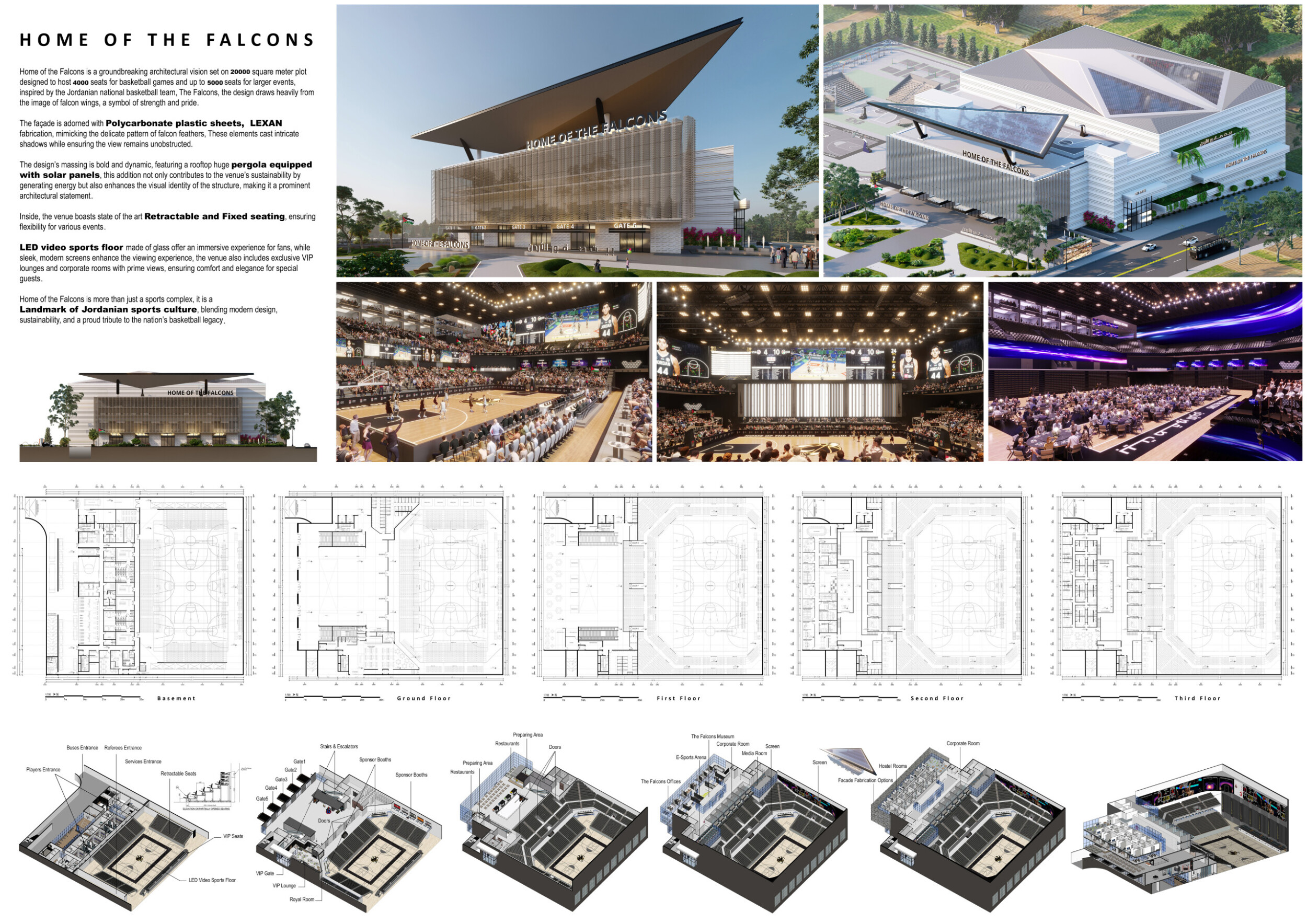 Architecture project // Polycarbonate Facade and Versatile Spaces in ...