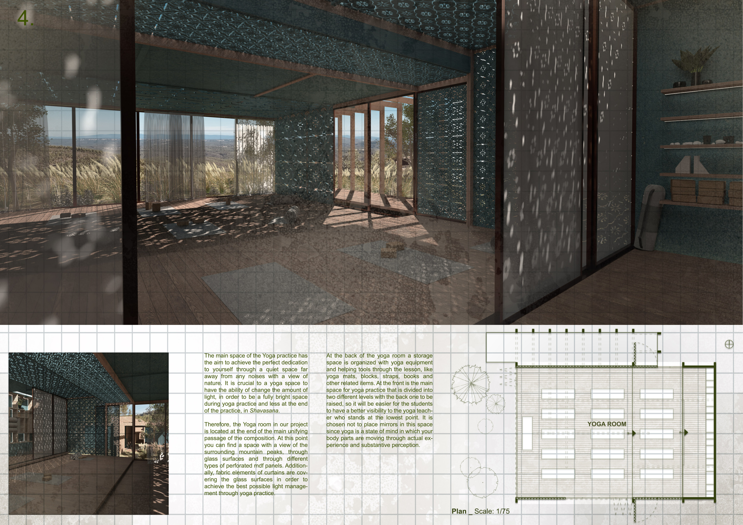 Architecture project // Perforated MDF Panels Enhancing Light Play in a ...