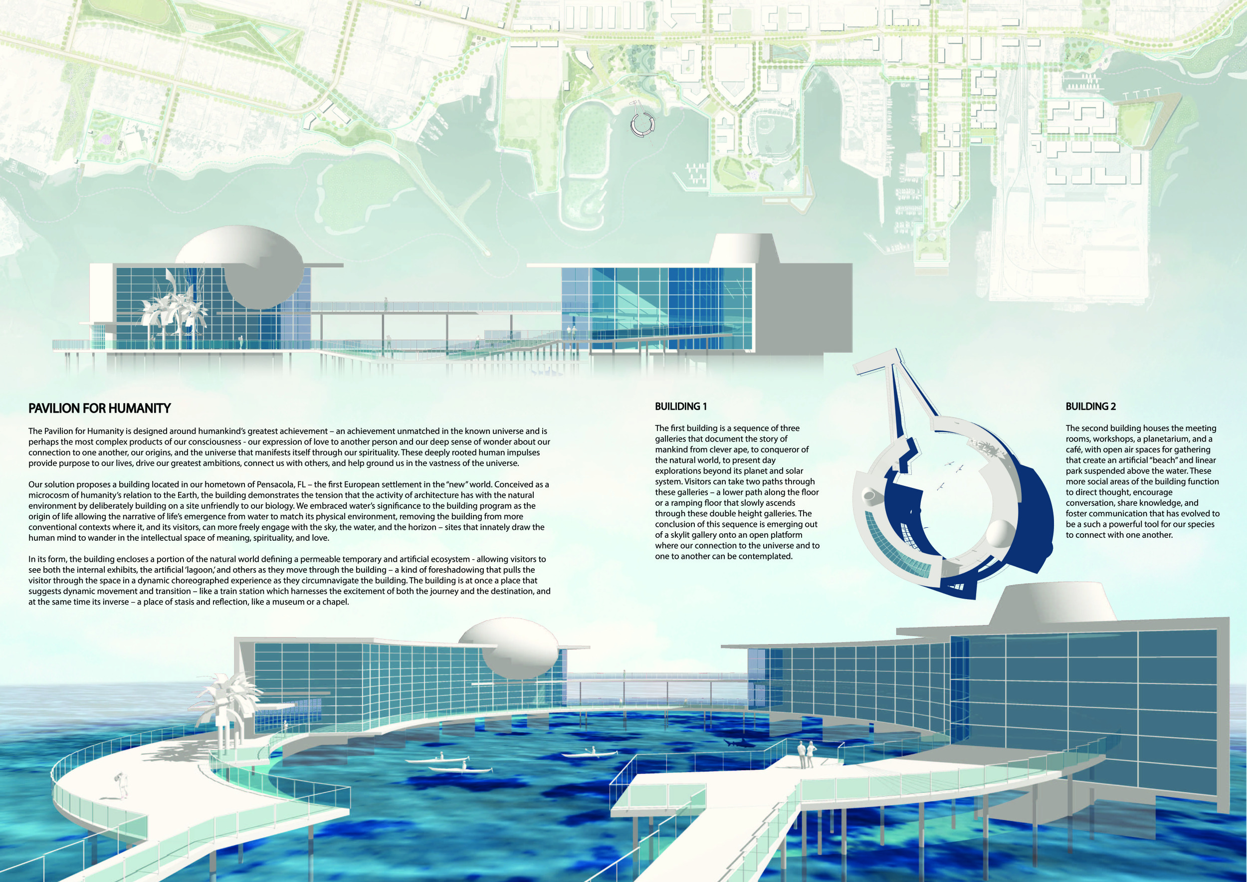 Architecture project // Contemplative Space Overlooking an Artificial ...