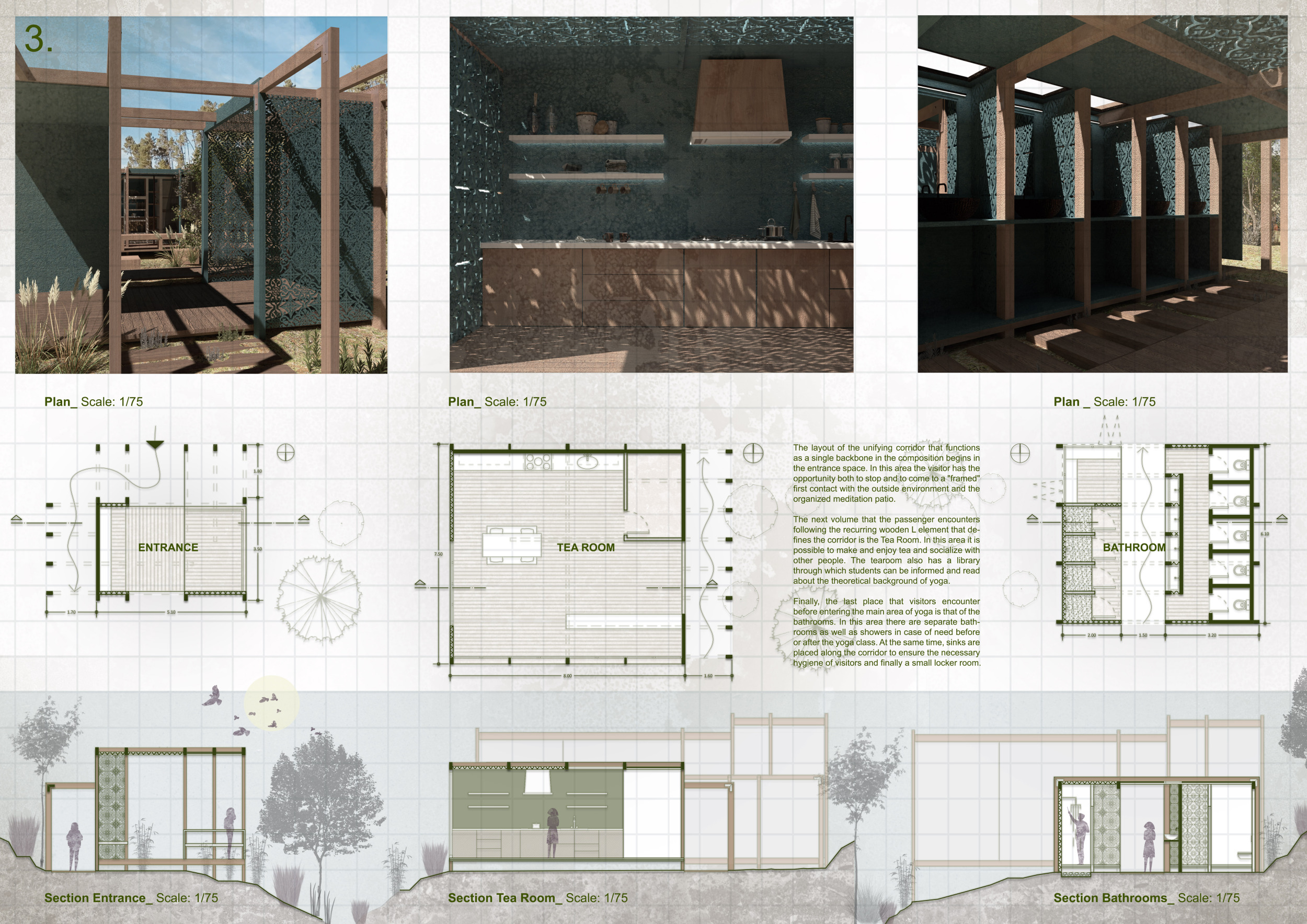 Architecture project // Perforated MDF Panels Enhancing Light Play in a ...