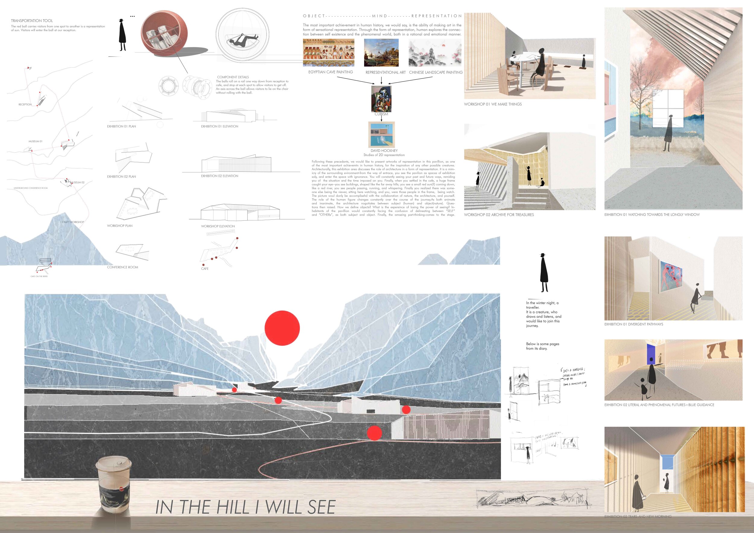 Architecture project // Red Ball Pavilion Enhancing Interaction Through ...
