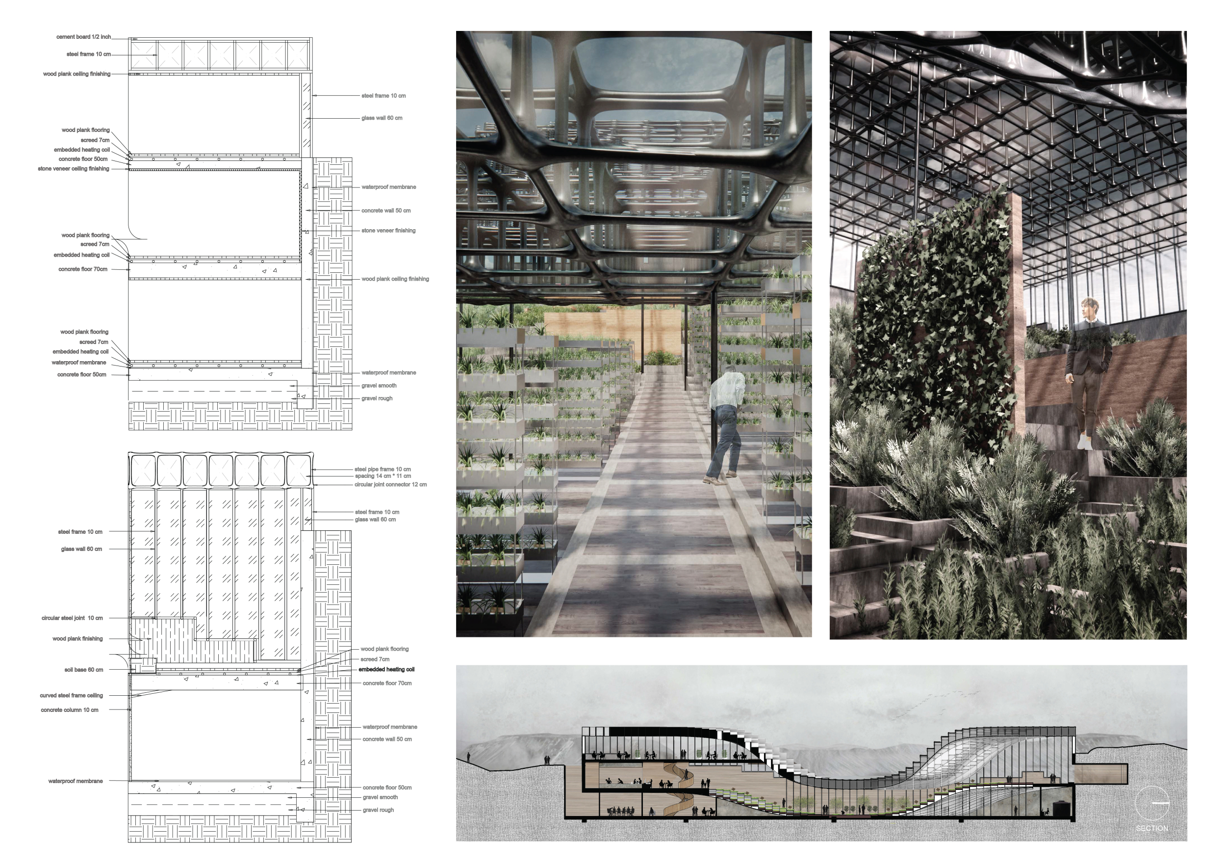 Architecture project // Embedded Greenhouse with Wooden Interiors and ...