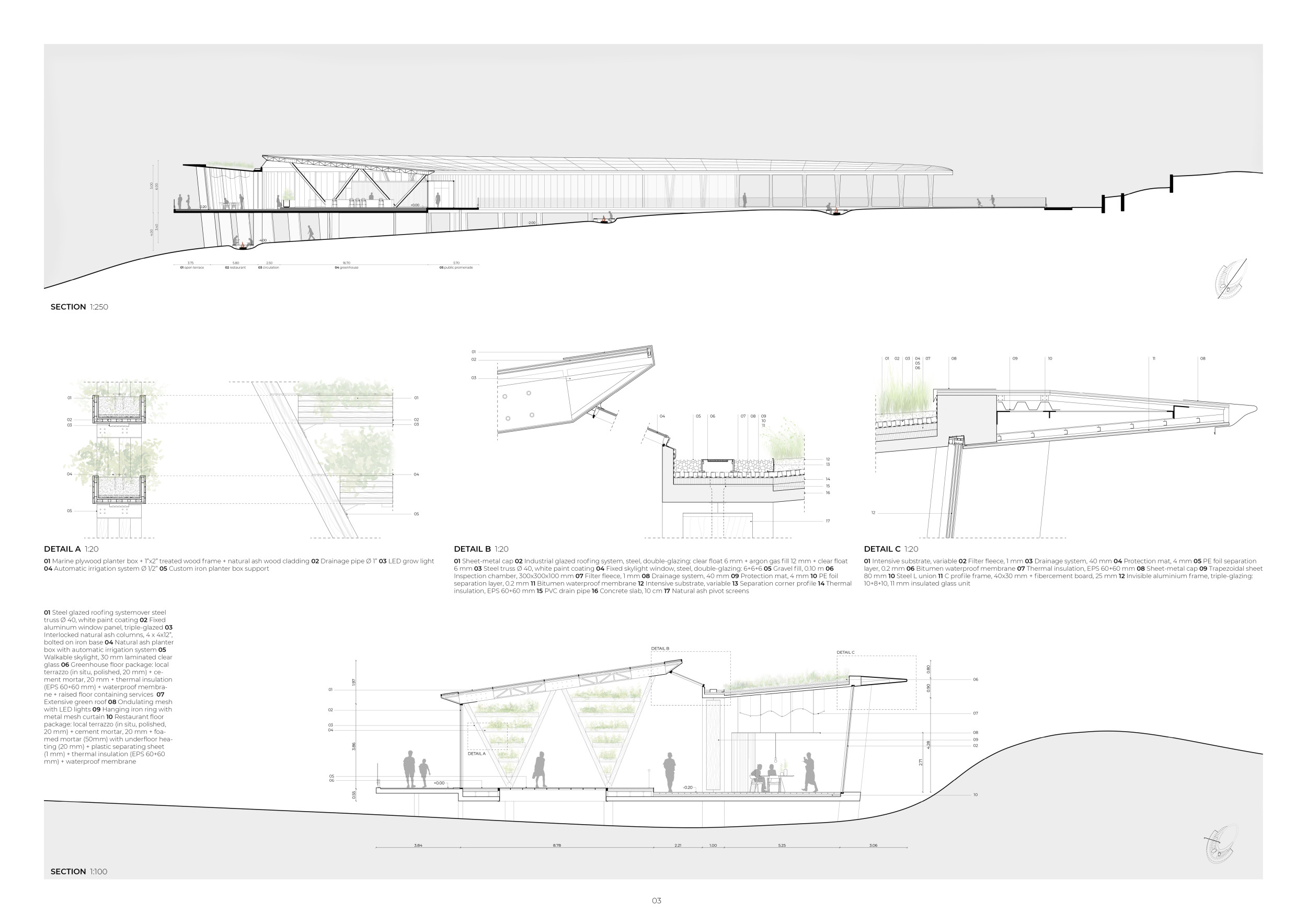 Architecture project // Oval Platforms Crafted with Concrete and Wood ...
