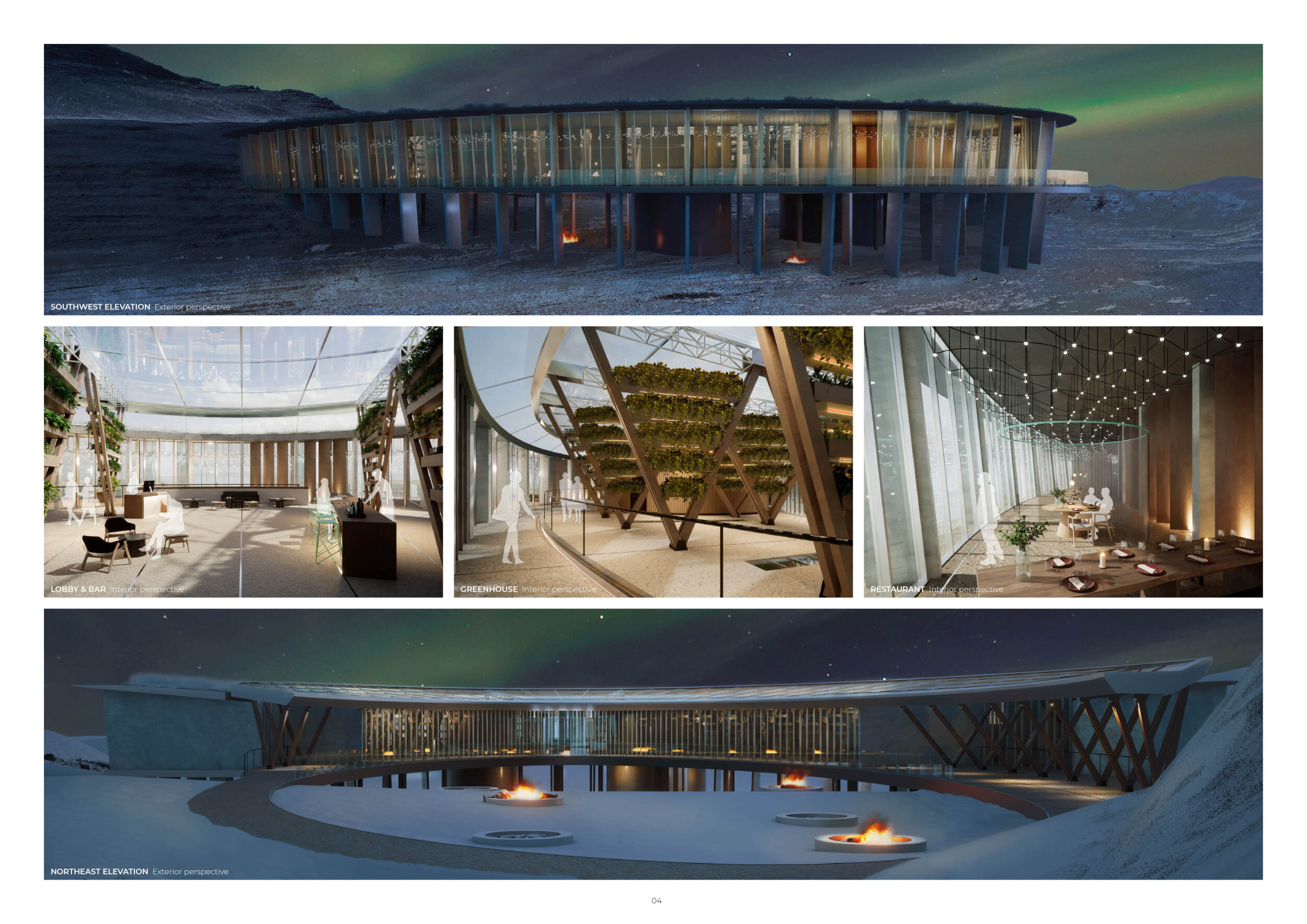 Architecture project // Oval Platforms Crafted with Concrete and Wood ...