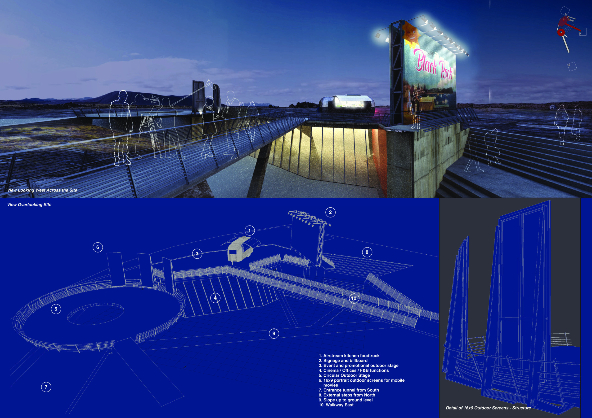 Architecture project // Elevated Circular Stage Featuring Recycled ...