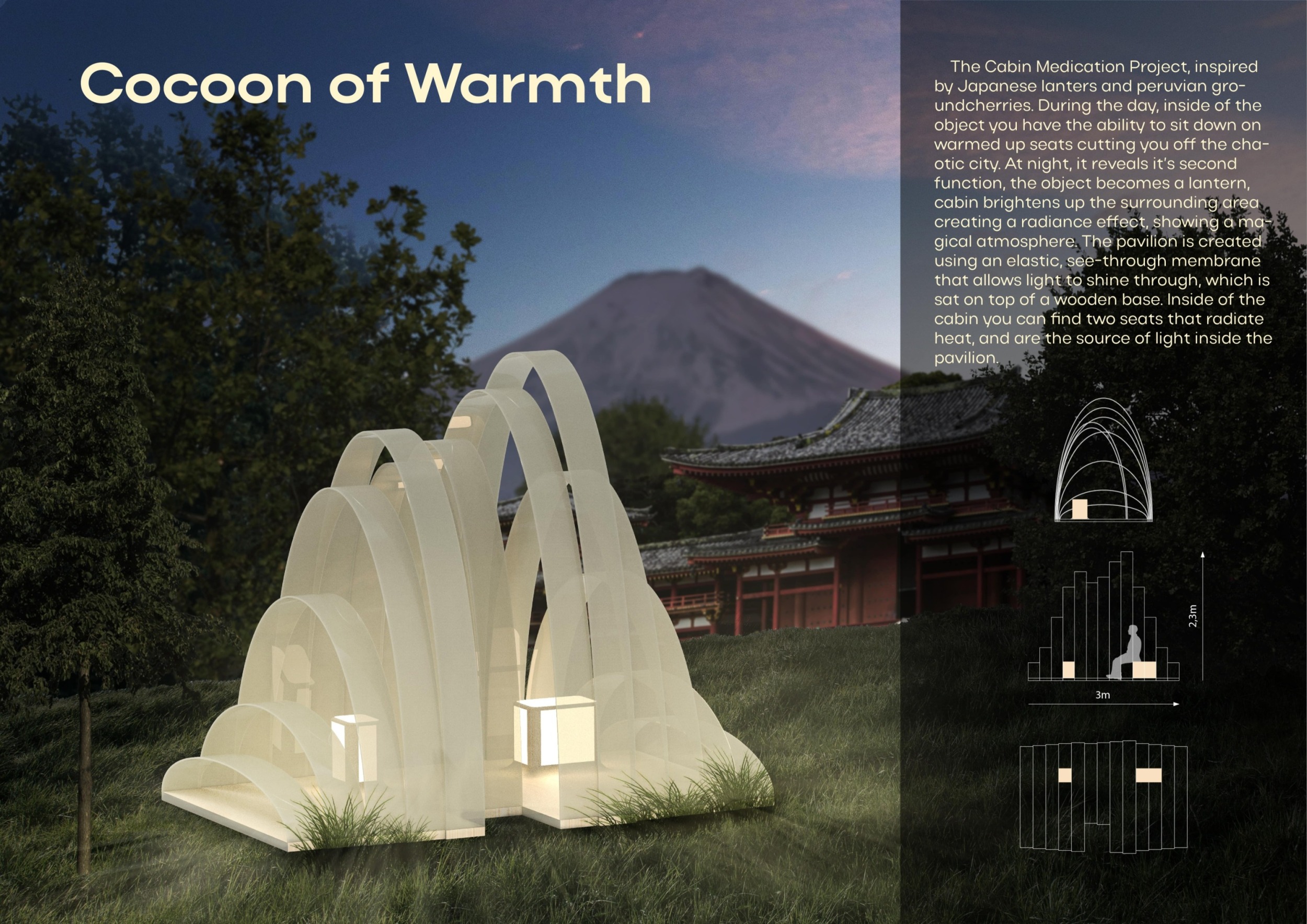 Architecture project // Heat-Radiating Seating Within a Light-Emitting ...