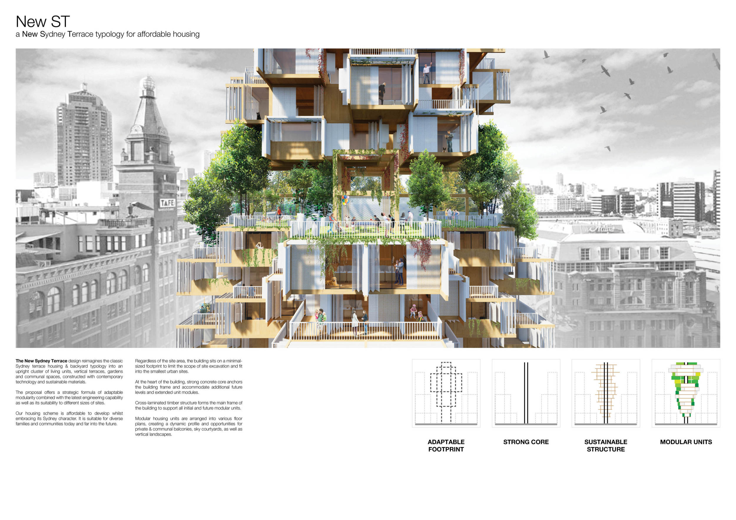 Architecture project // Cross-Laminated Timber Modules with Integrated ...