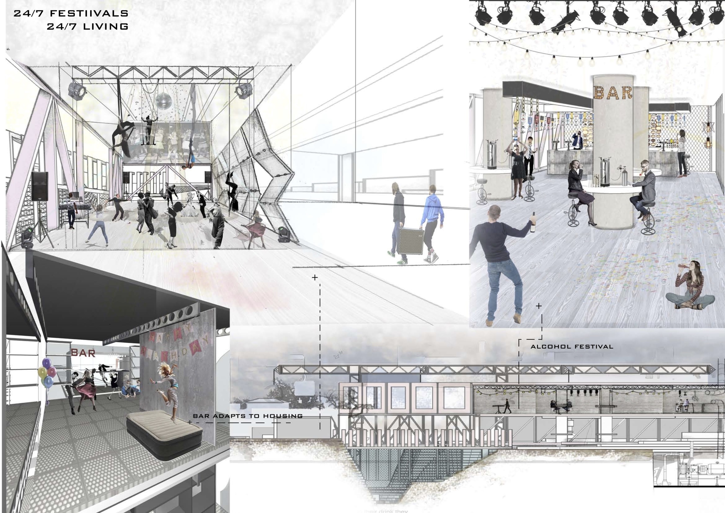 Architecture project // Modular Steel Framework and Transparent Glass ...