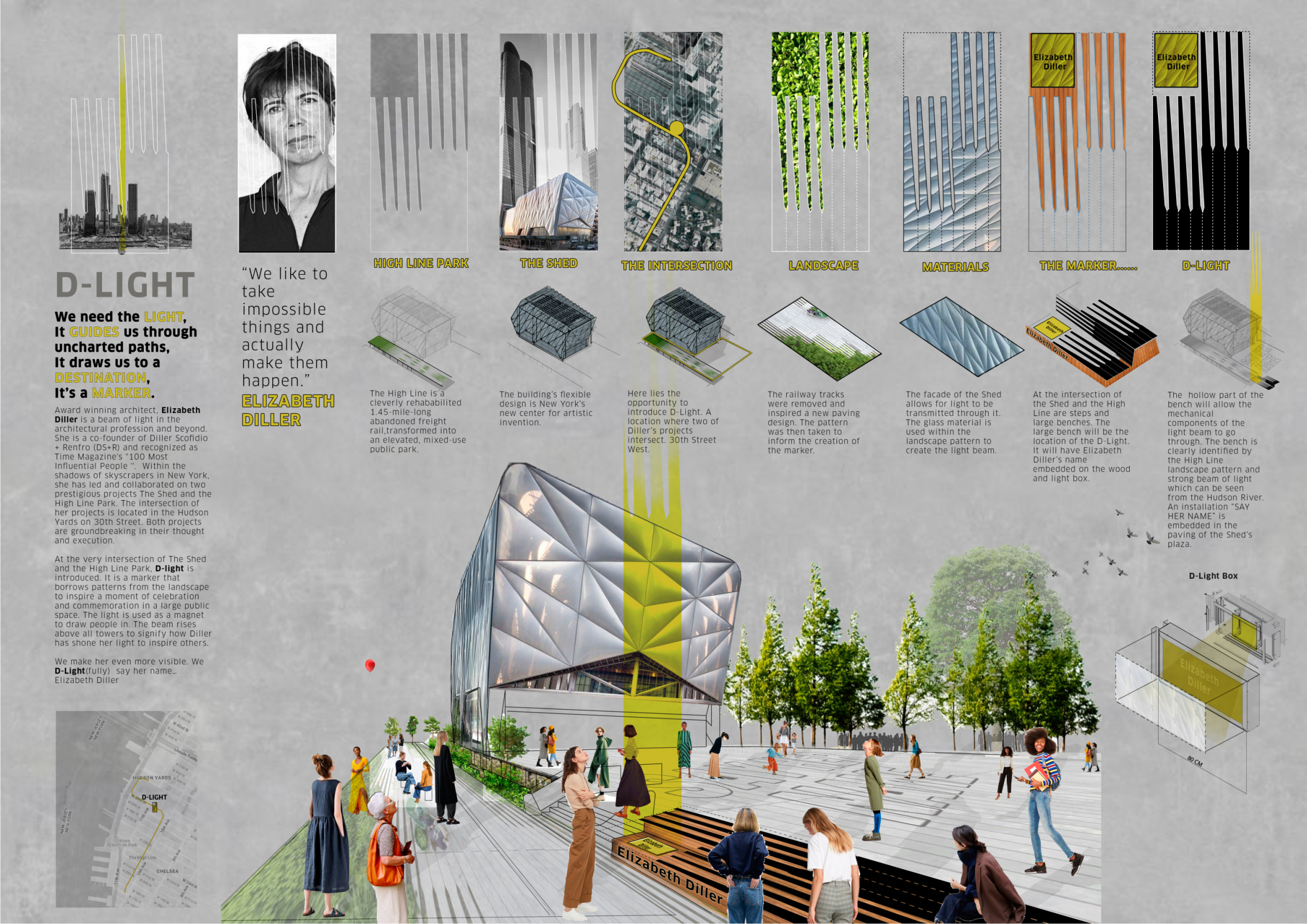 Architecture project // Light Installation Enhancing Public Space with ...