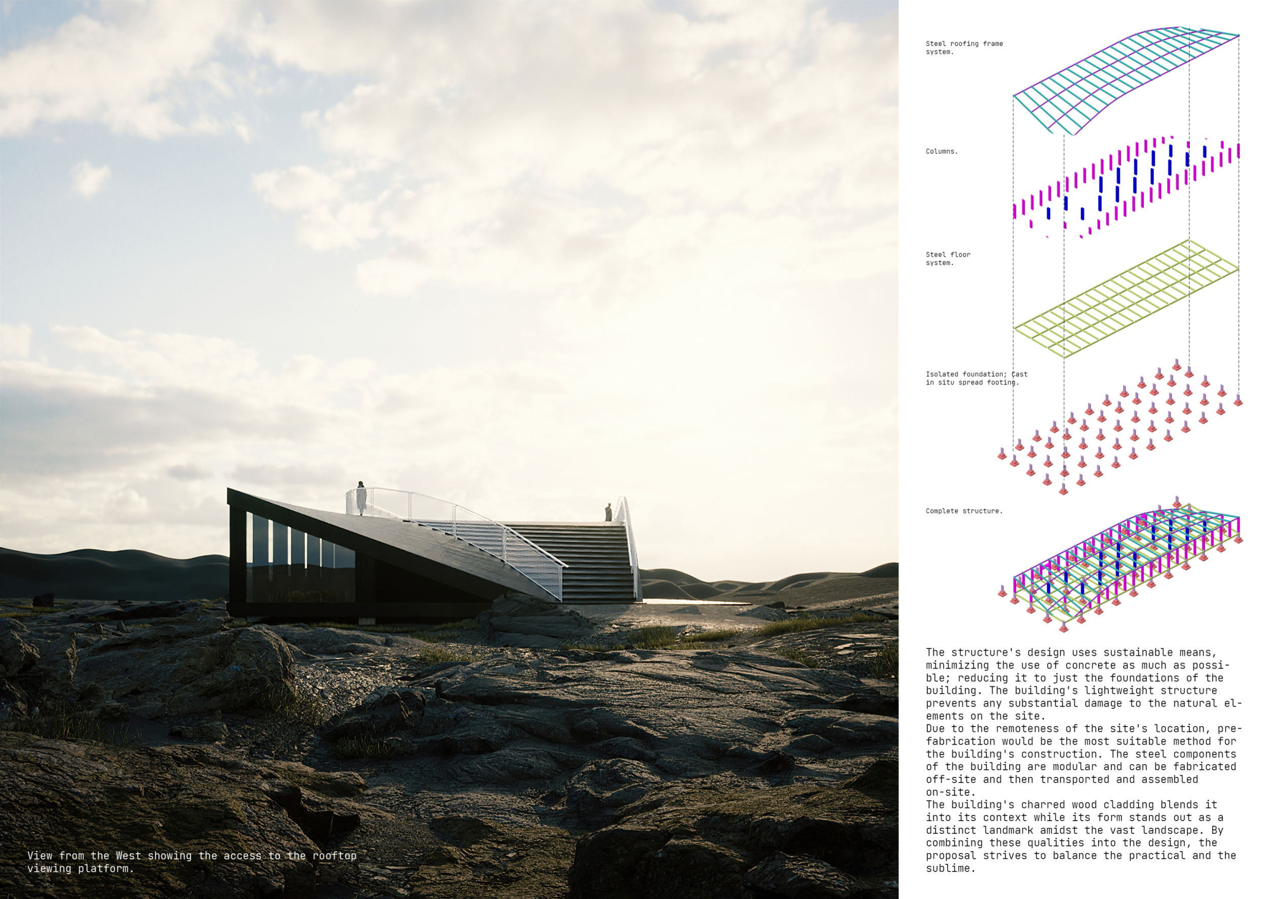 Architecture project // Twisting Forms of Charred Wood and Light ...