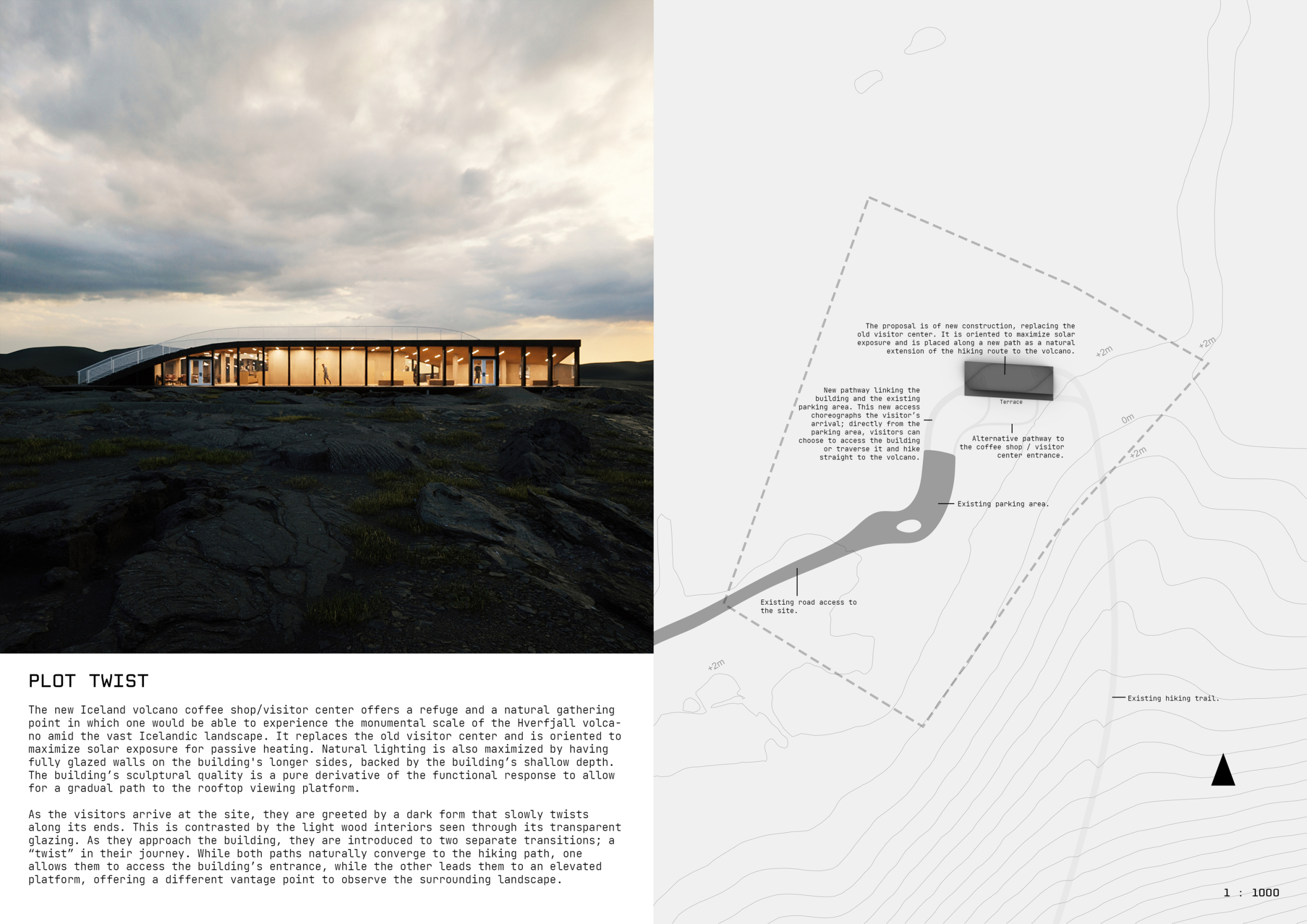 Architecture project // Twisting Forms of Charred Wood and Light ...