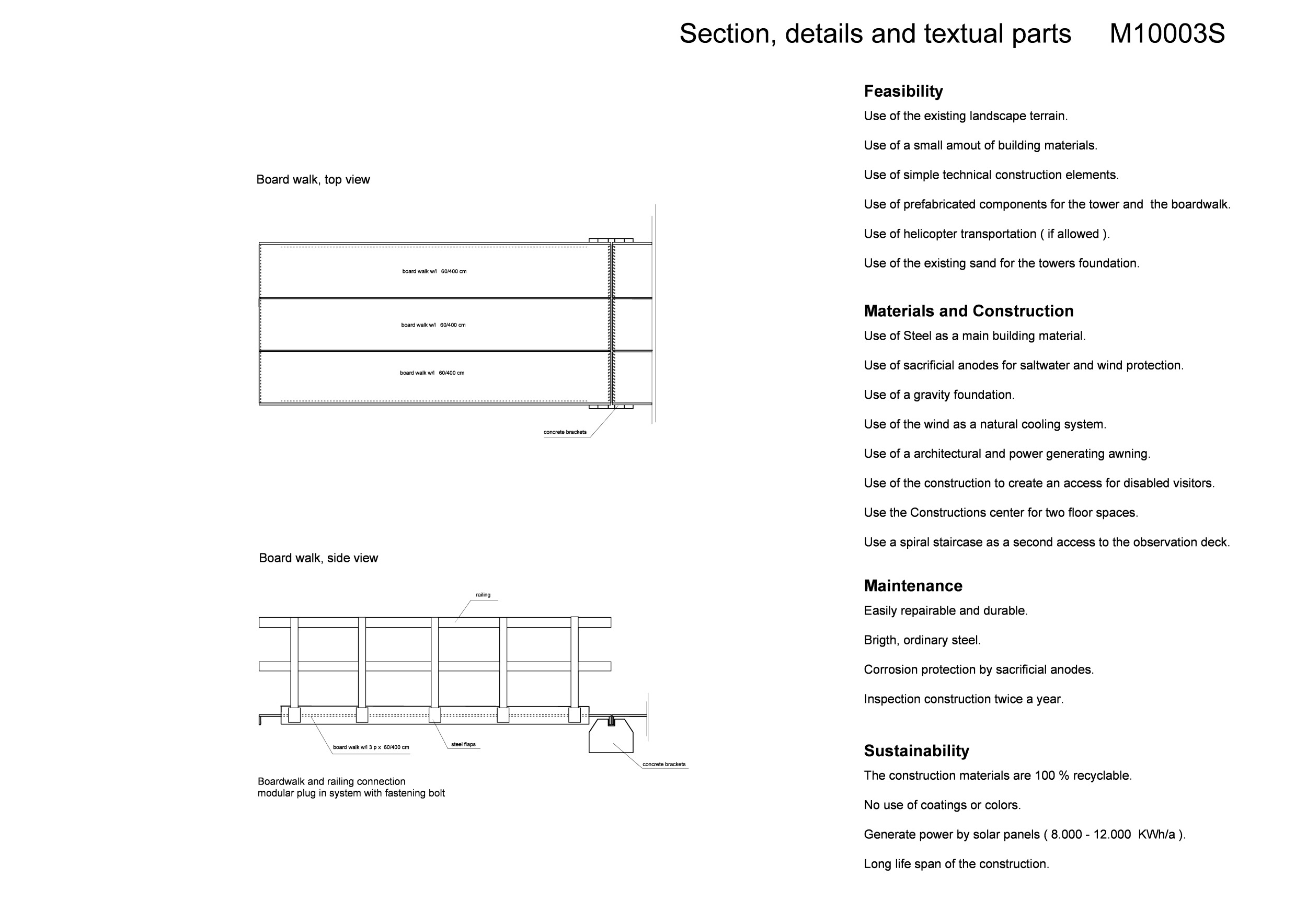 Architecture project // Coastal Observation Deck with Steel Structure ...