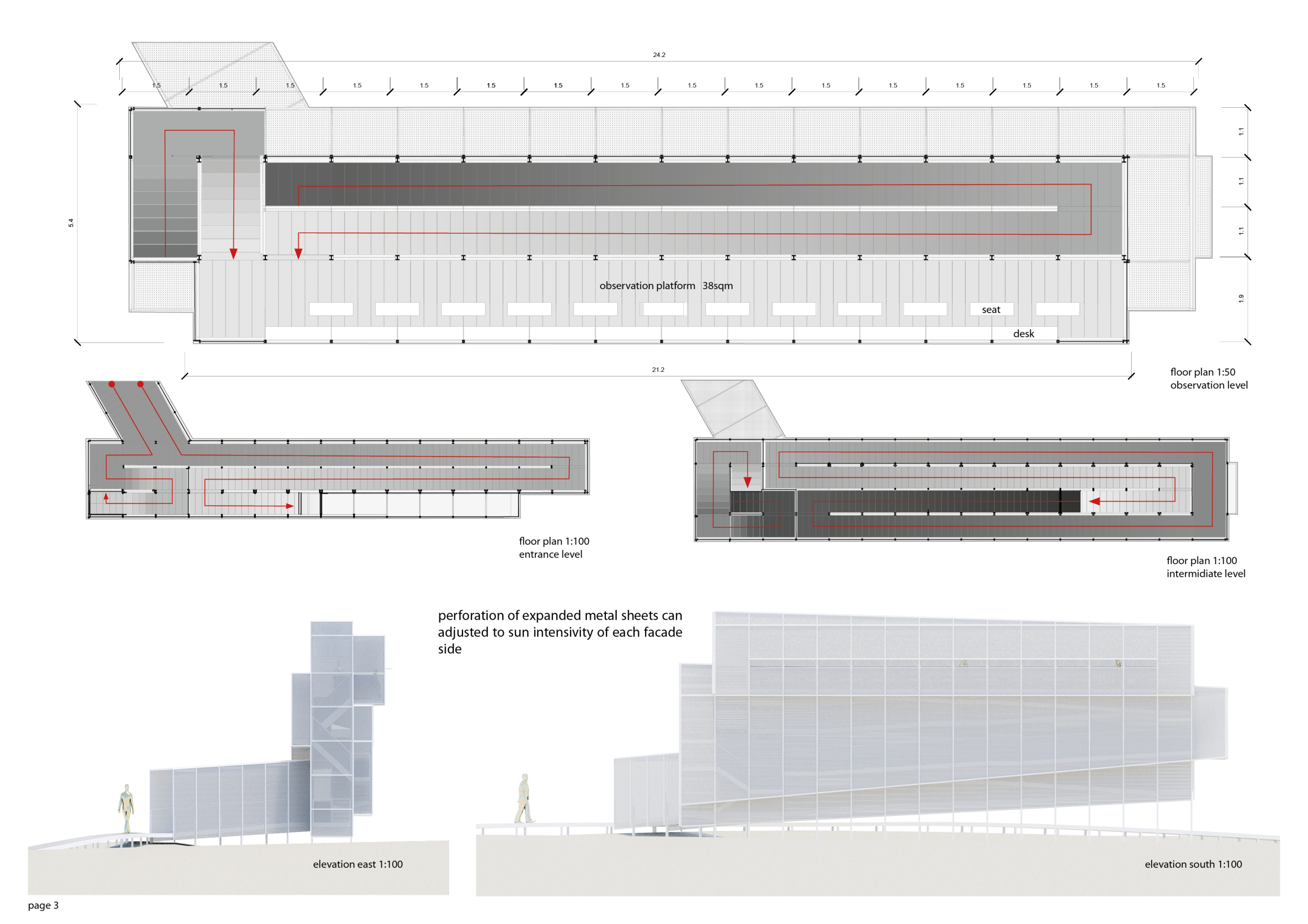 Architecture project // Screw Pillar Structure with Expanded Metal ...
