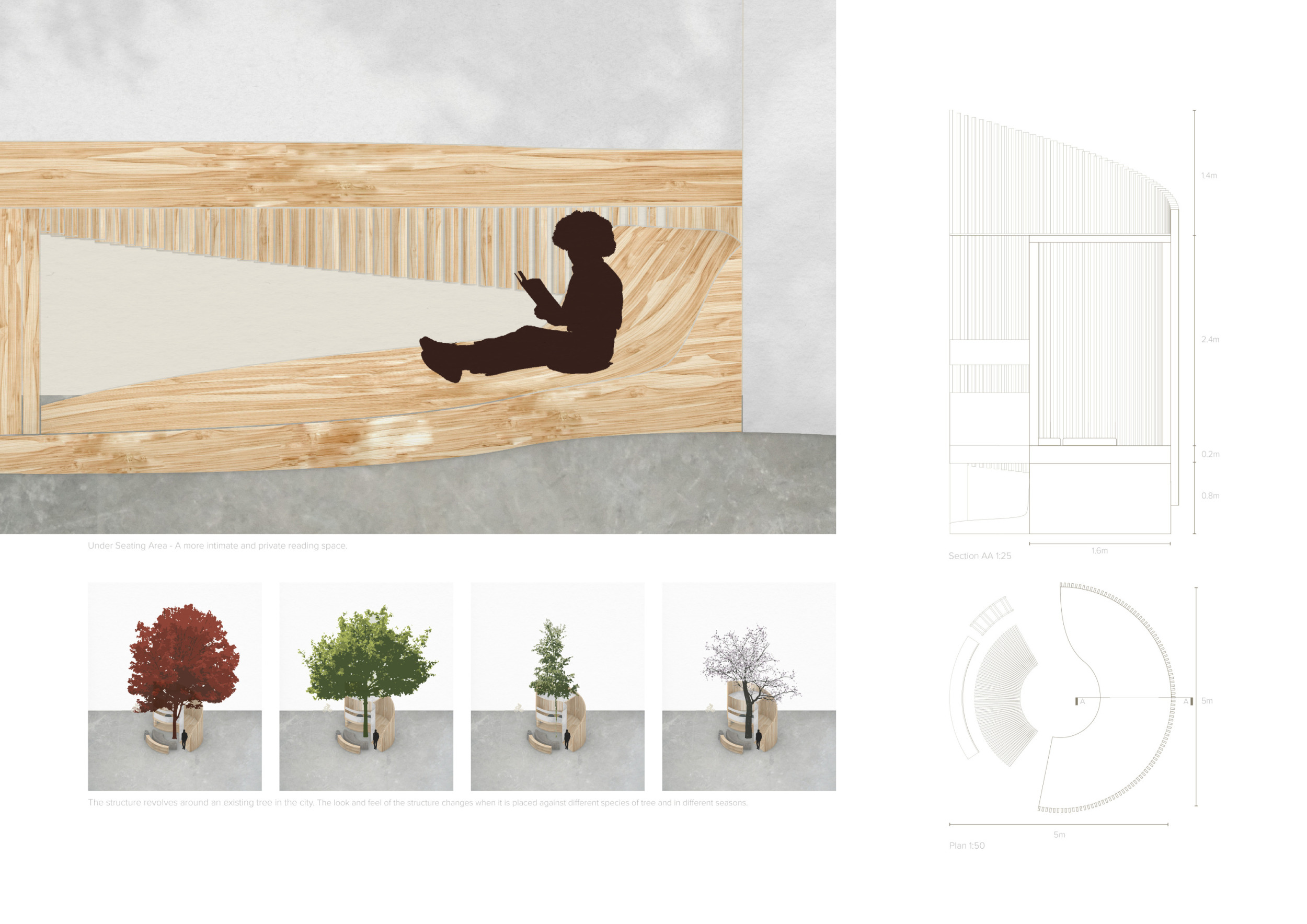 Architecture project // Elevated Reading Space Constructed with Etfe ...