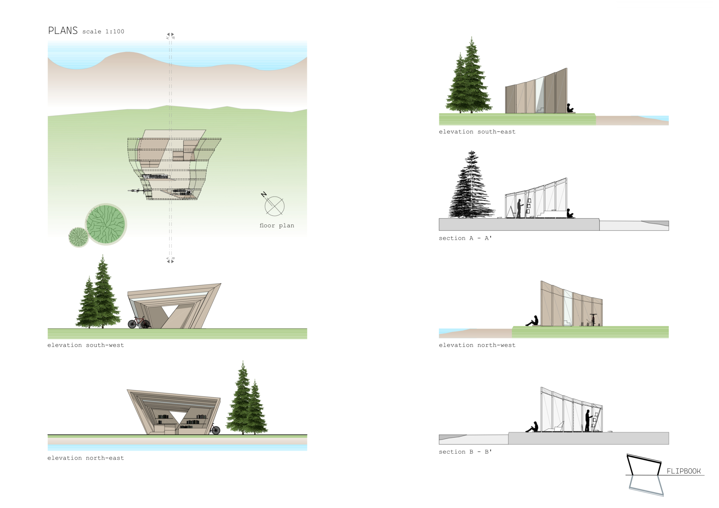 Architecture project // Wedge-Shaped Structure of Local Timber Offering ...