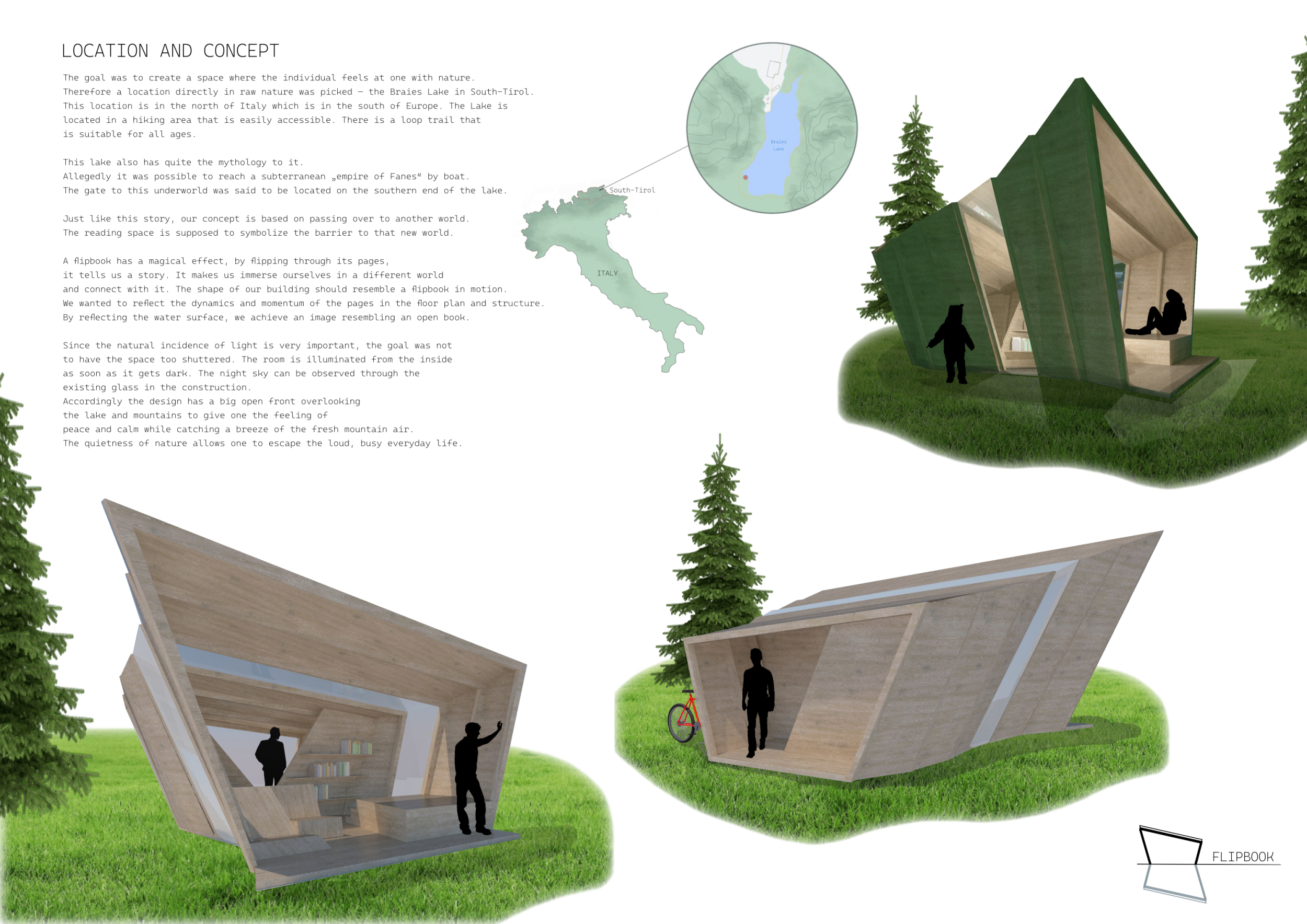 Architecture project // Wedge-Shaped Structure of Local Timber Offering ...