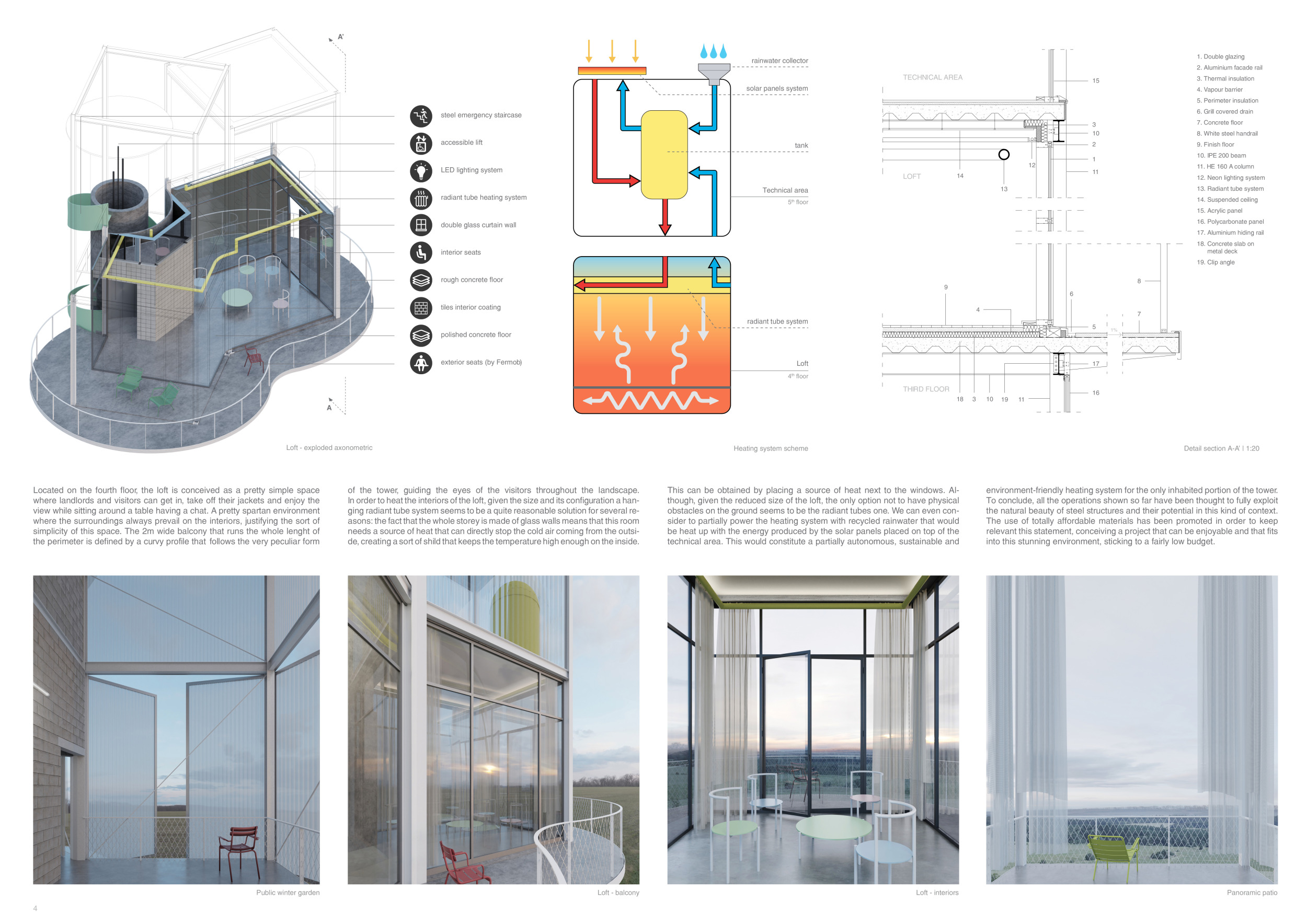 Architecture project // Circular Observation Tower Featuring ...