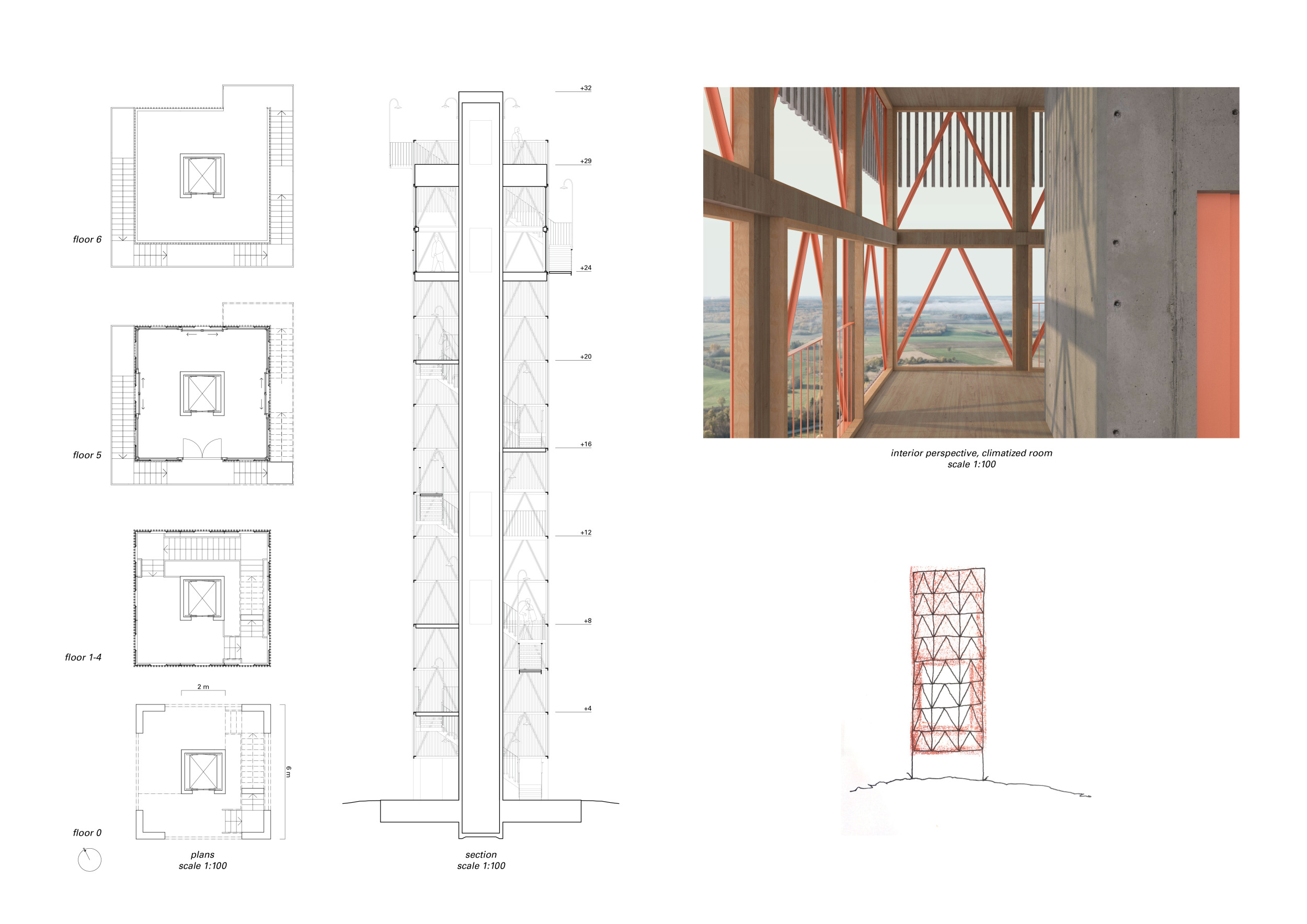 Architecture project // Timber Trellis Framing Panoramic Views in a ...