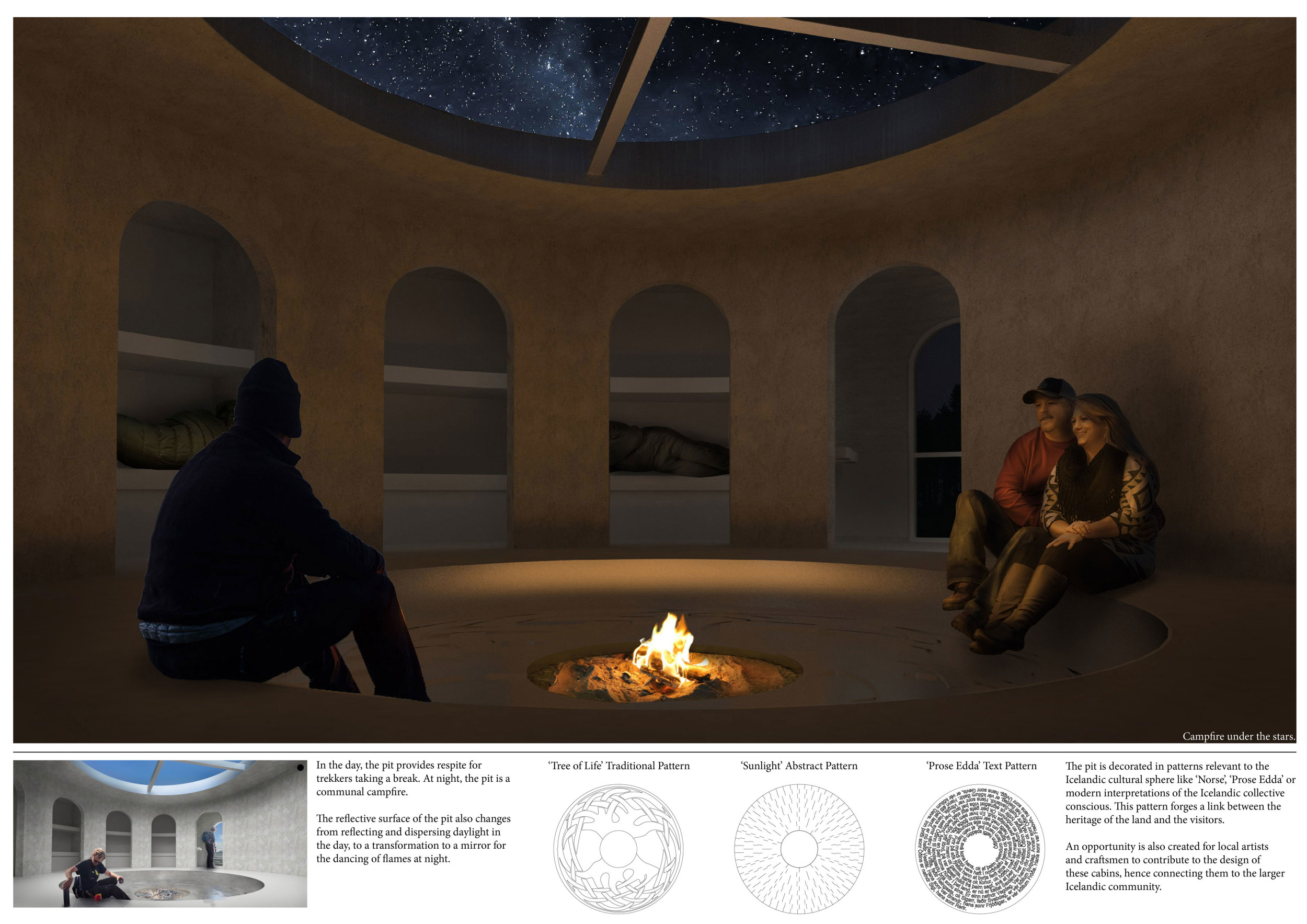 Architecture project // Circular Shelter Featuring Local Motifs and ...
