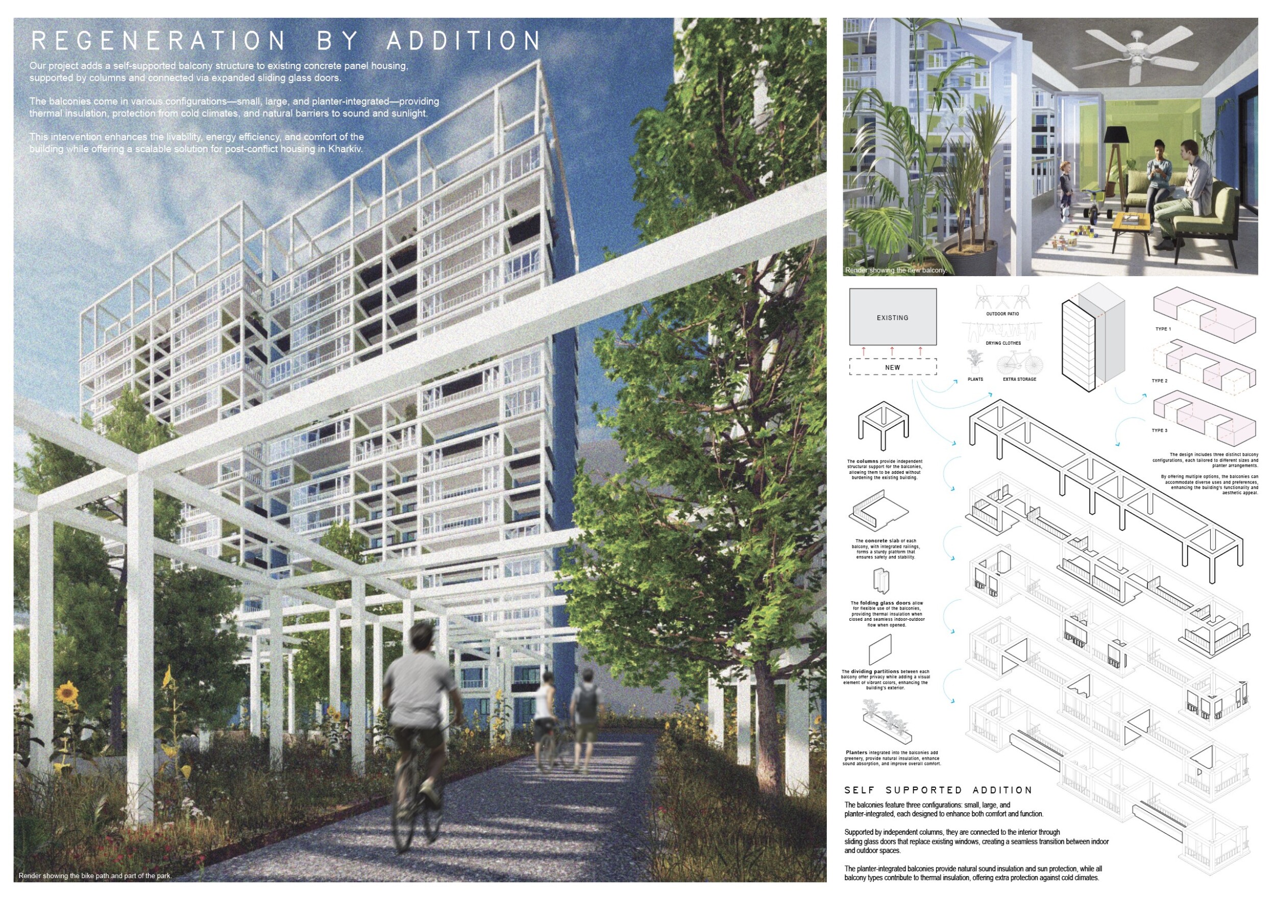 Architecture project // Self-Supported Balconies Enhance Concrete ...