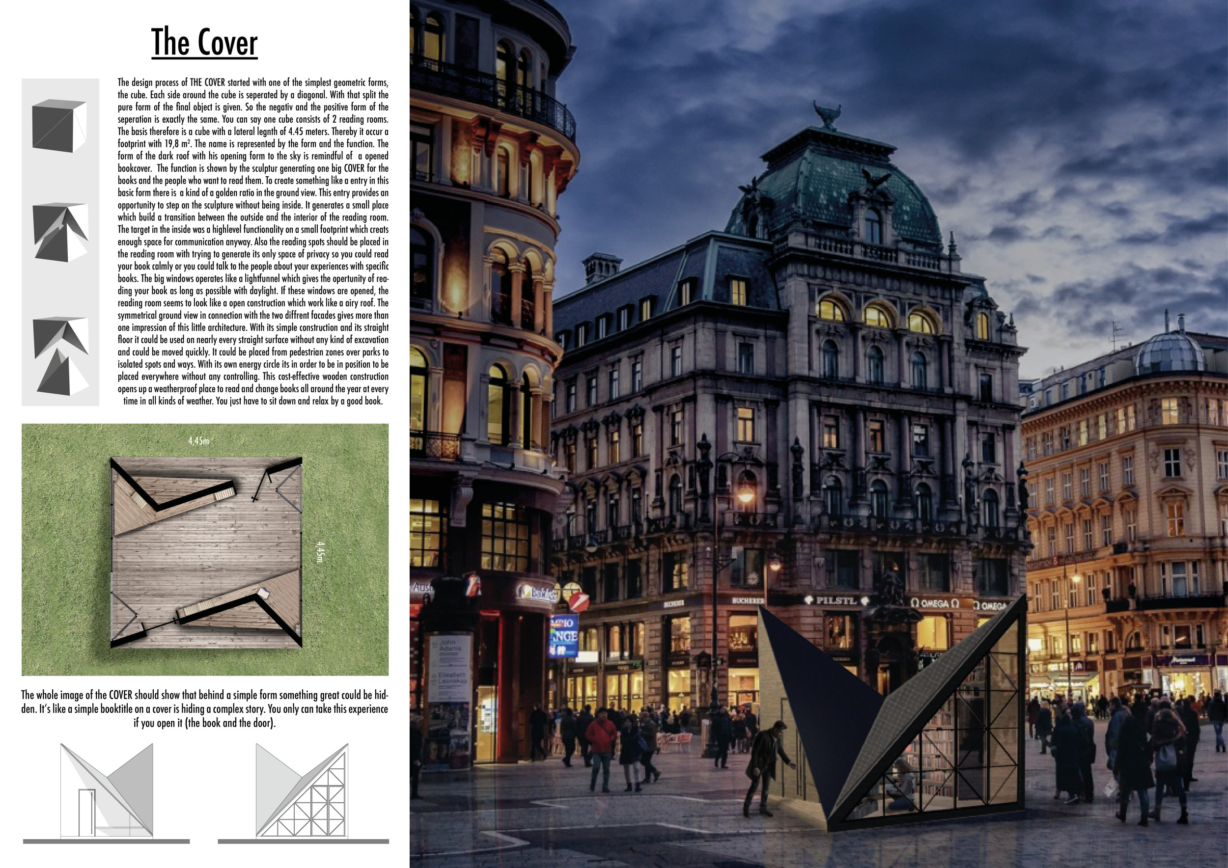 Architecture project // Diagonal Facades Create Unique Reading Spaces ...