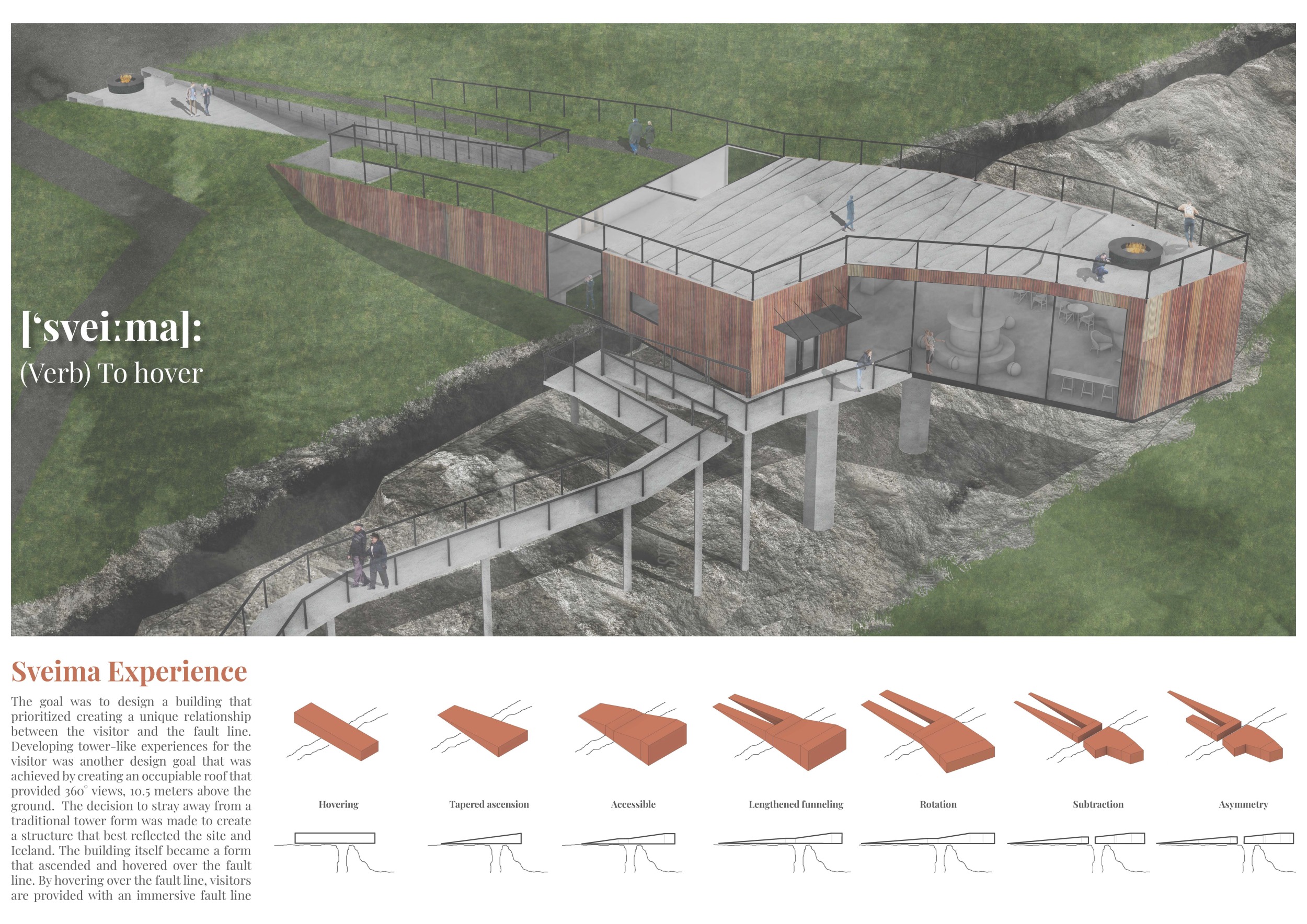 Architecture project // Hovering Structure with Low-E Glass and ...